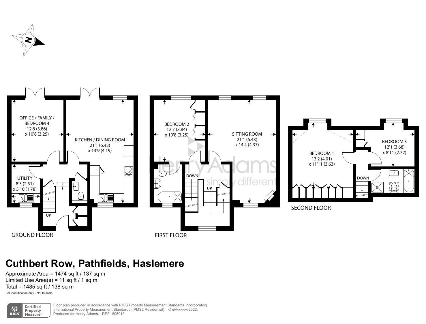 5 Cuthbert Row, Pathfields, Haslemere, Surrey GU27, 3 bedroom terraced ...