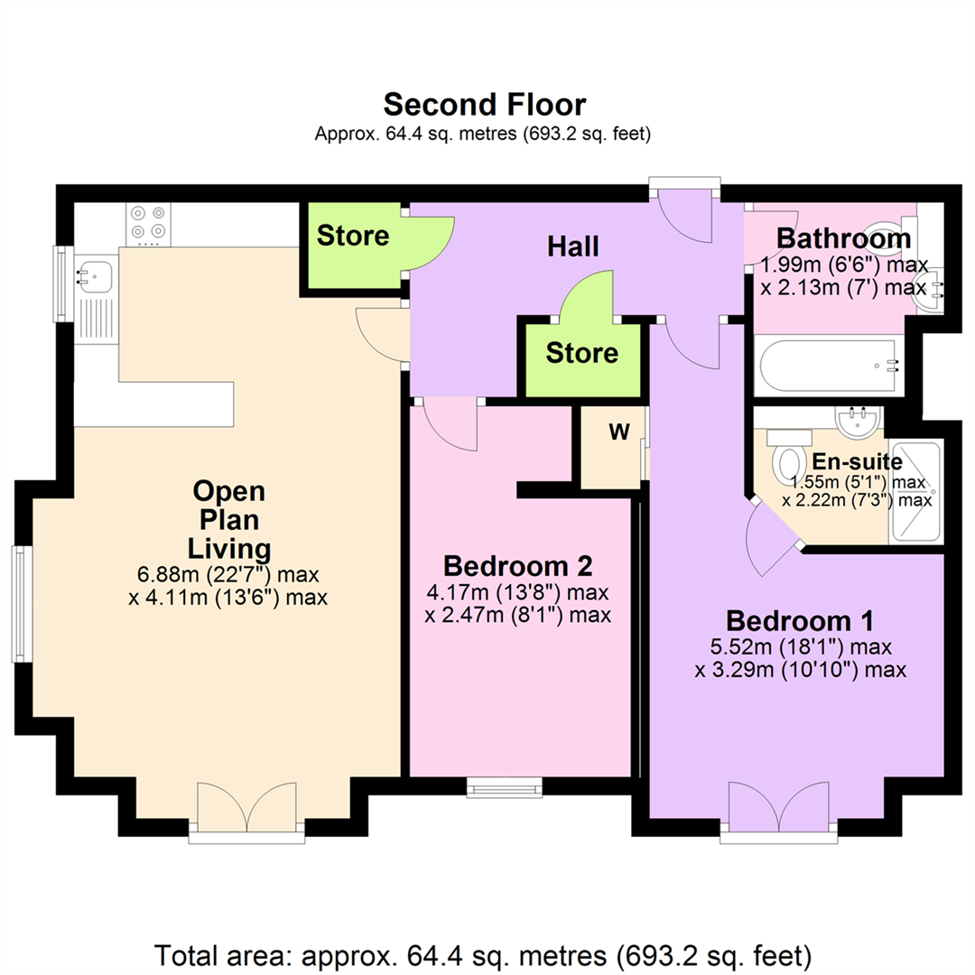 The Limes, Paget Street, Loughborough LE11, 2 bedroom flat to rent ...
