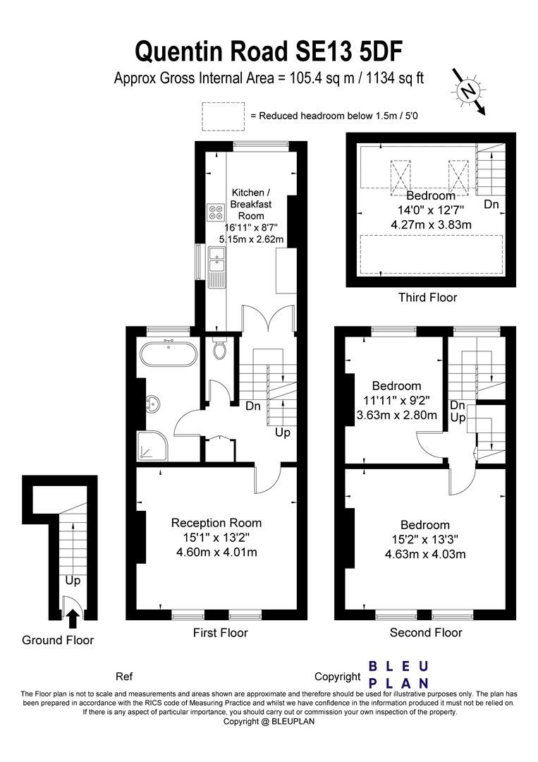 Quentin Road, London SE13, 3 bedroom flat for sale - 69295808 ...