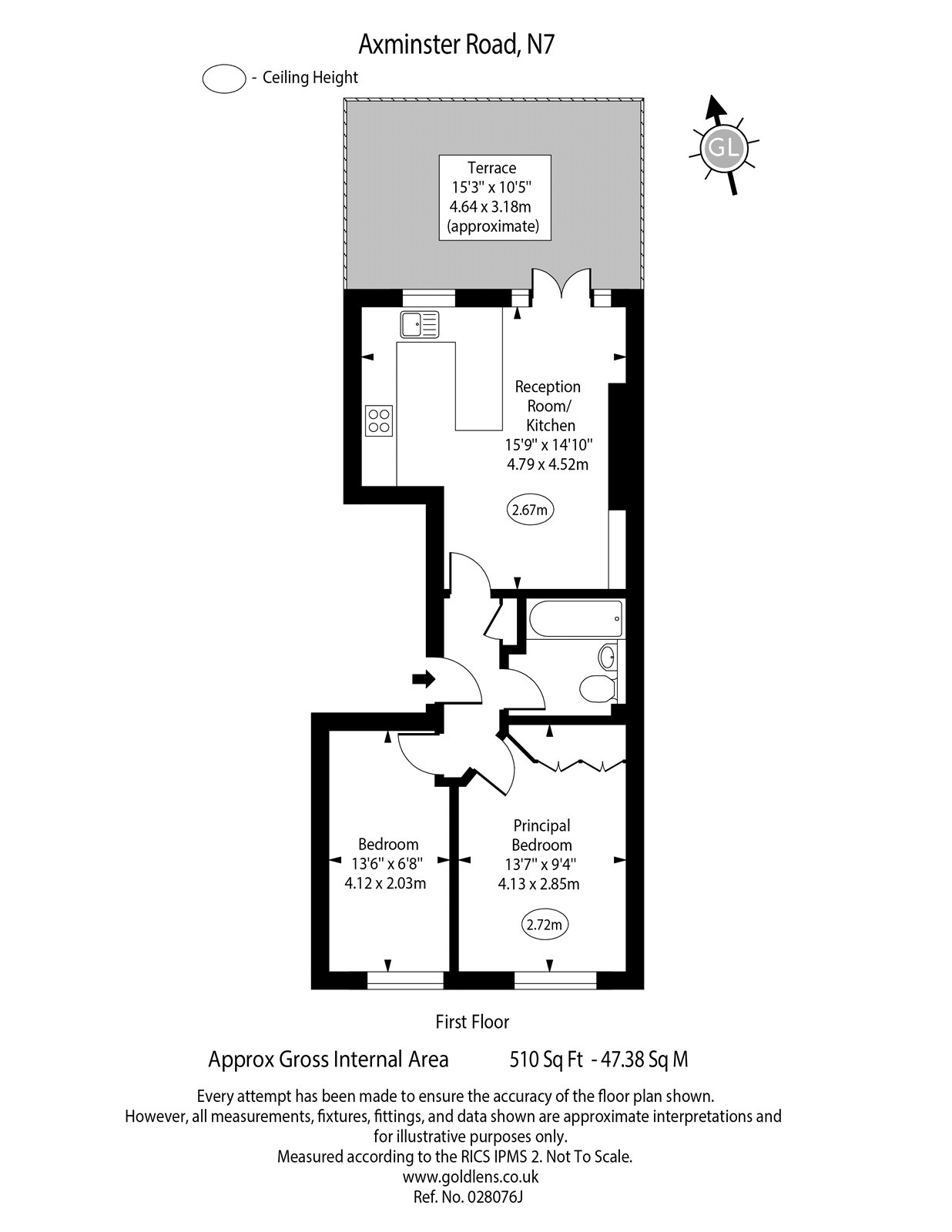 Axminster Road, London N7, 2 bedroom flat for sale - 70415727 ...