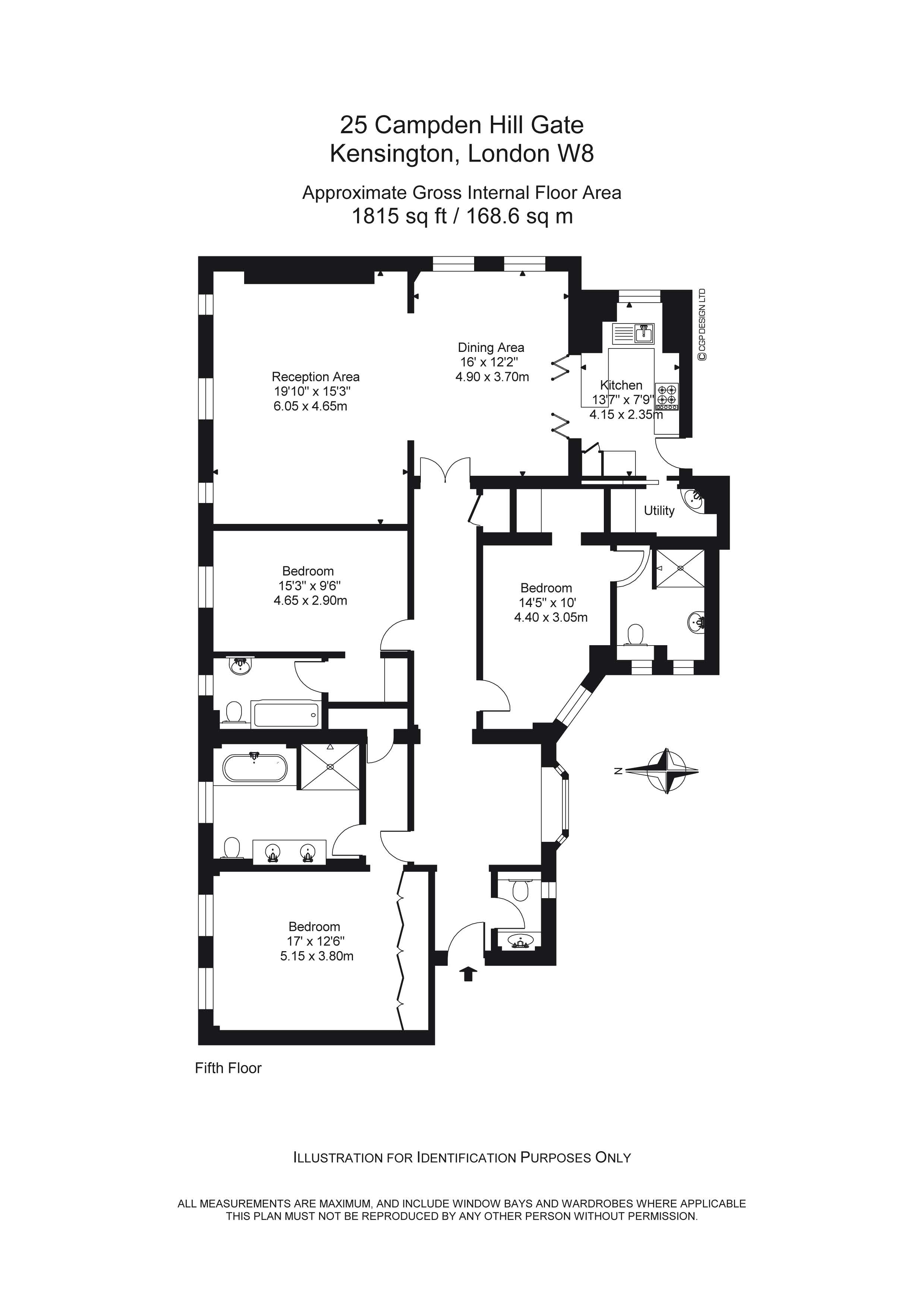 Campden Hill Gate, London W8, 5 bedroom flat for sale - 62611508 ...