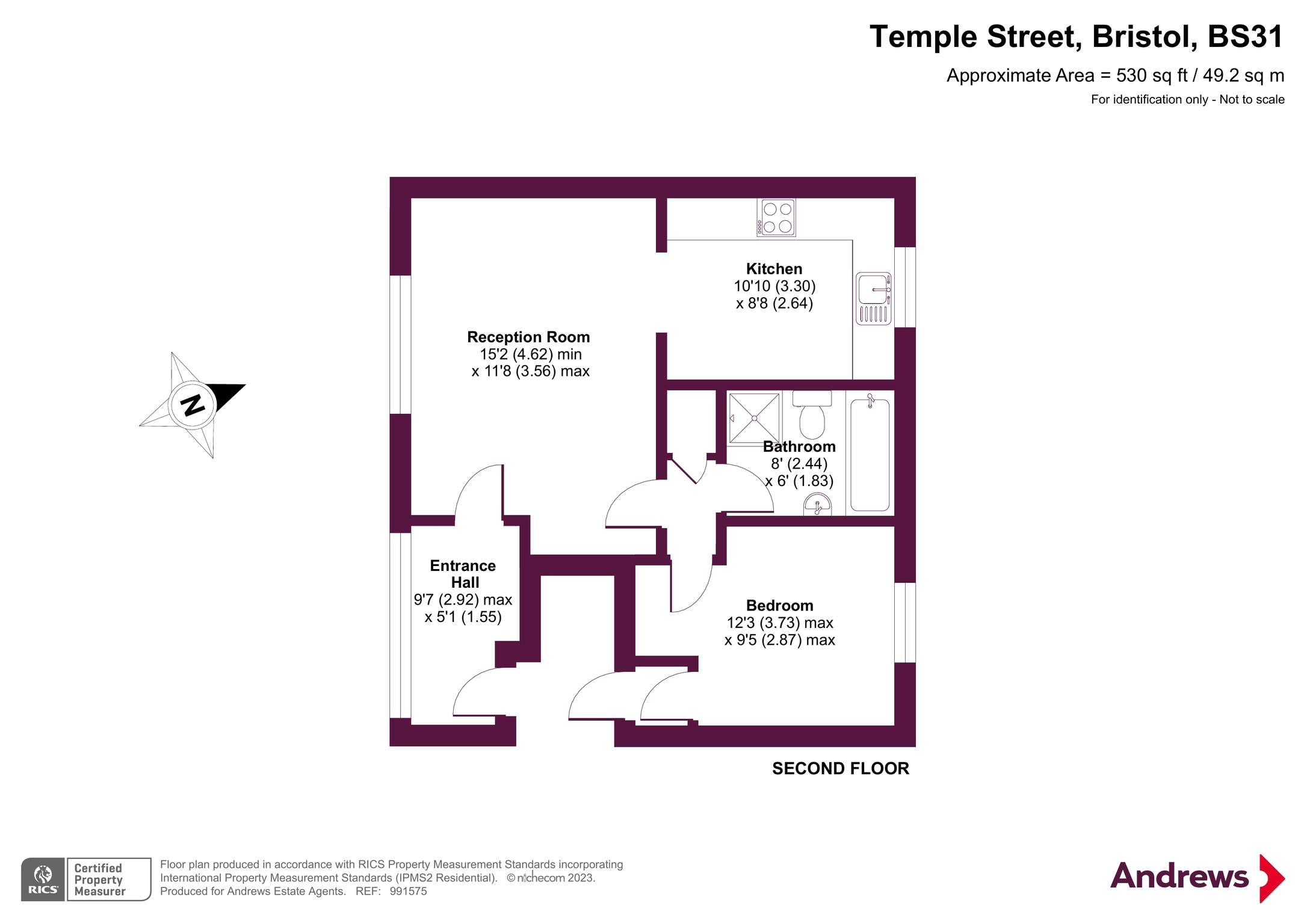 Cranmore House, 94 Temple Street, Bristol, Somerset BS31, 1 bedroom ...