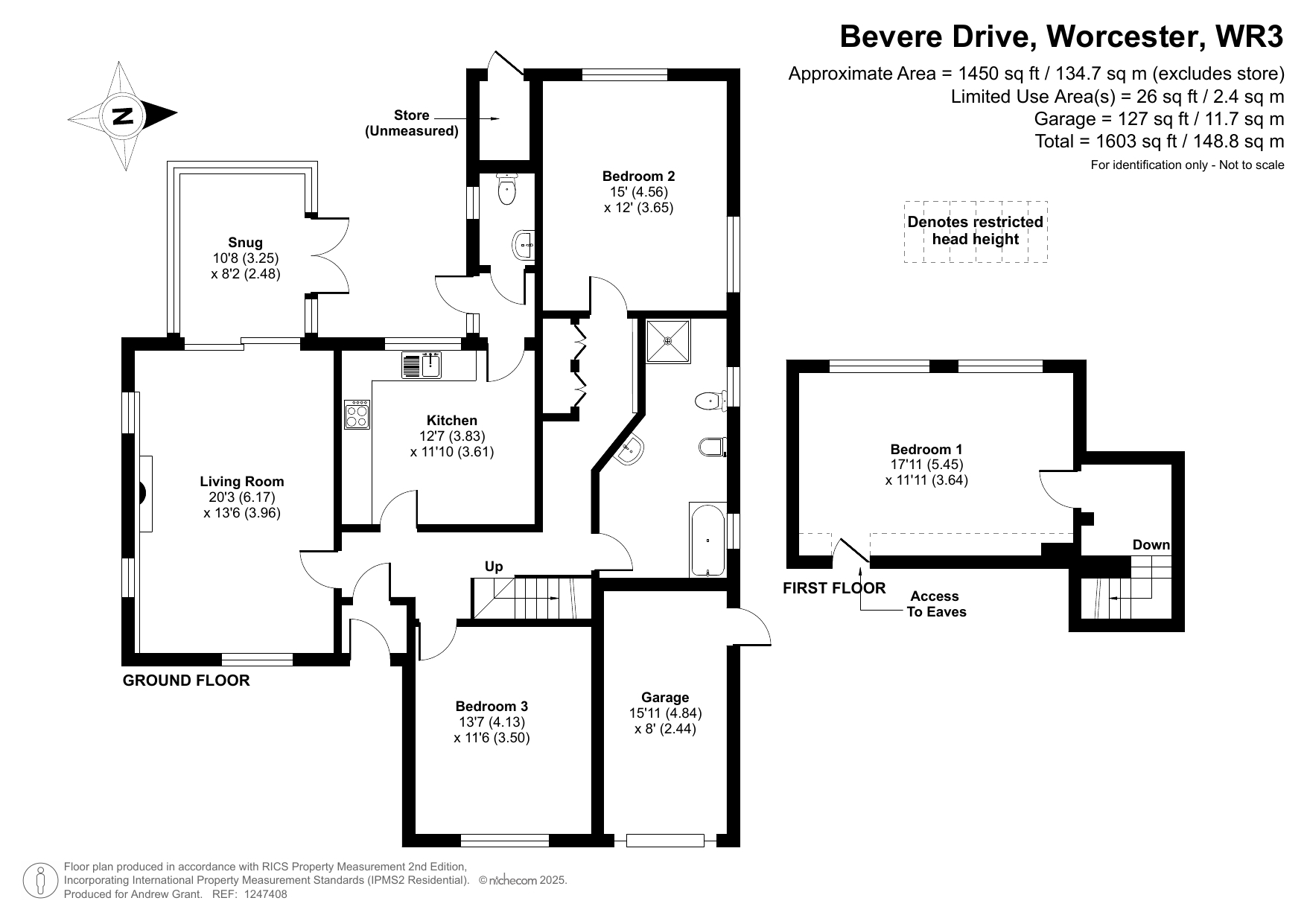 Bevere Drive, Worcester WR3, 3 bedroom detached bungalow for sale ...