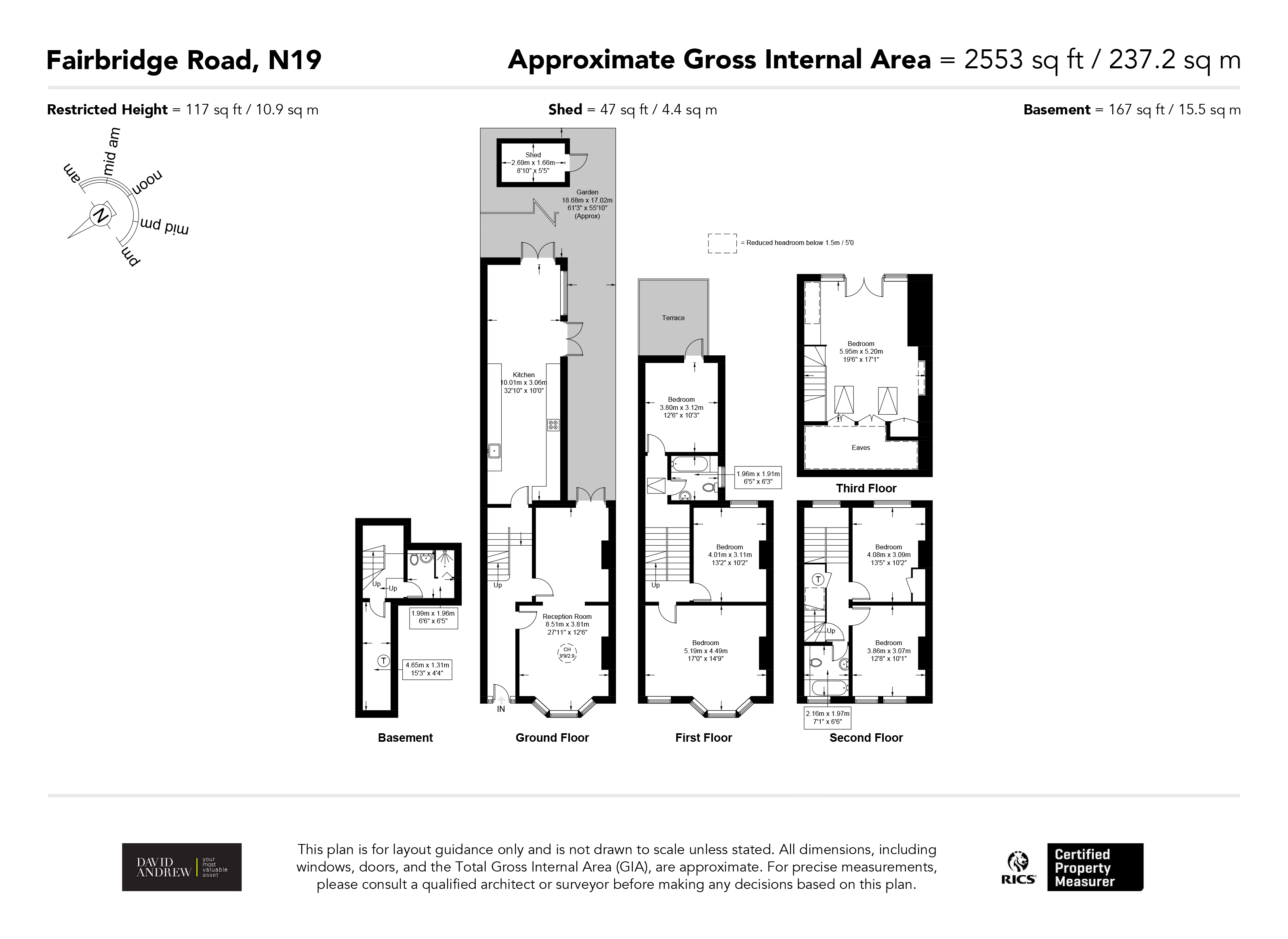 Fairbridge Road, London N19, 6 bedroom terraced house for sale ...
