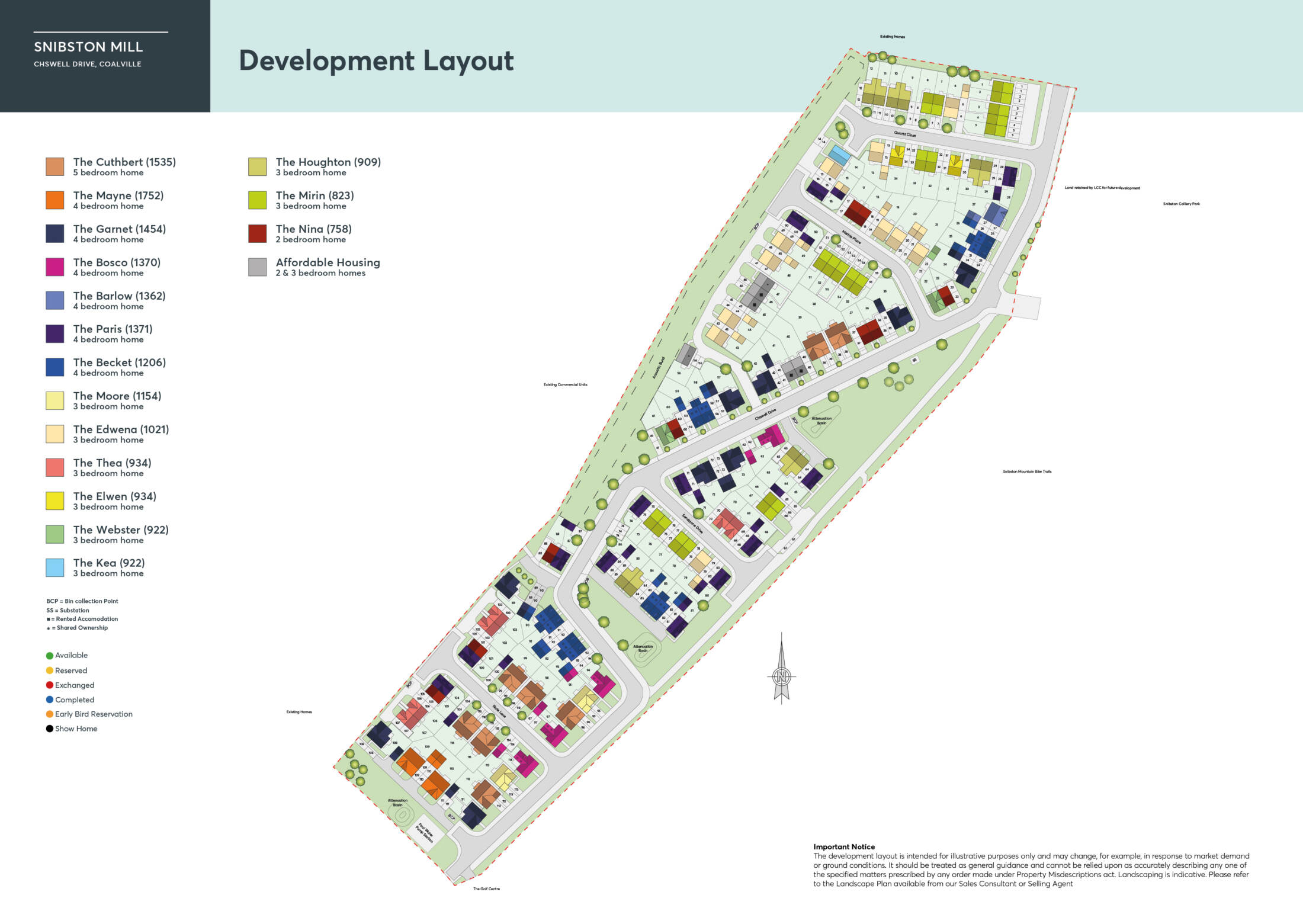 "The Nina - Plot 36" at Chiswell Drive, Coalville LE67, 2 bedroom semi ...