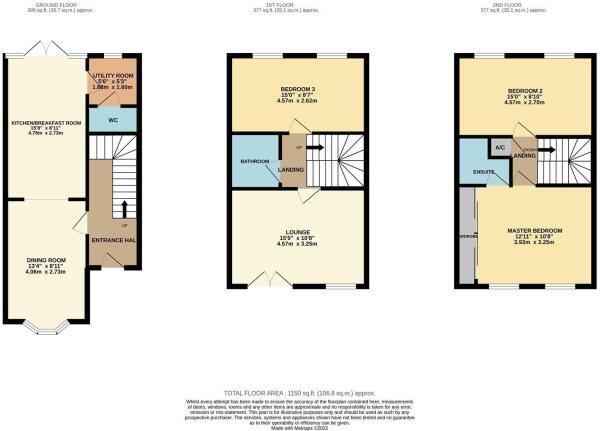 Melrose Walk, Tewkesbury, Gloucestershire GL20, 3 bedroom terraced ...