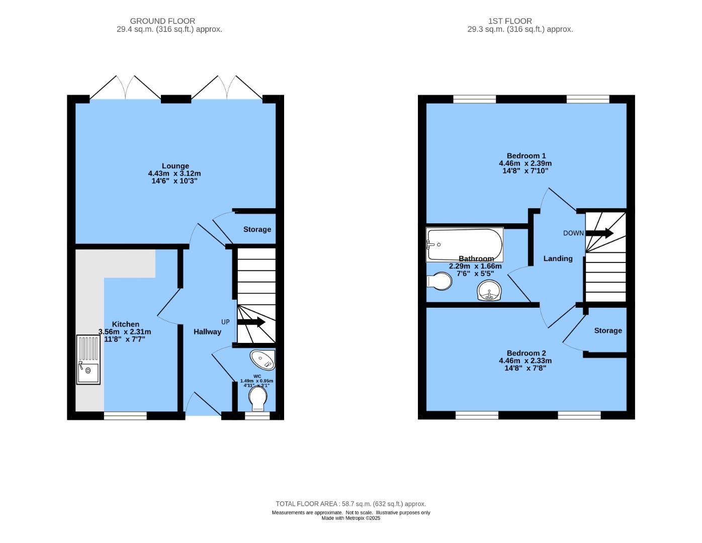Stormont Grove, Inkersall, Chesterfield S43, 2 bedroom terraced house ...