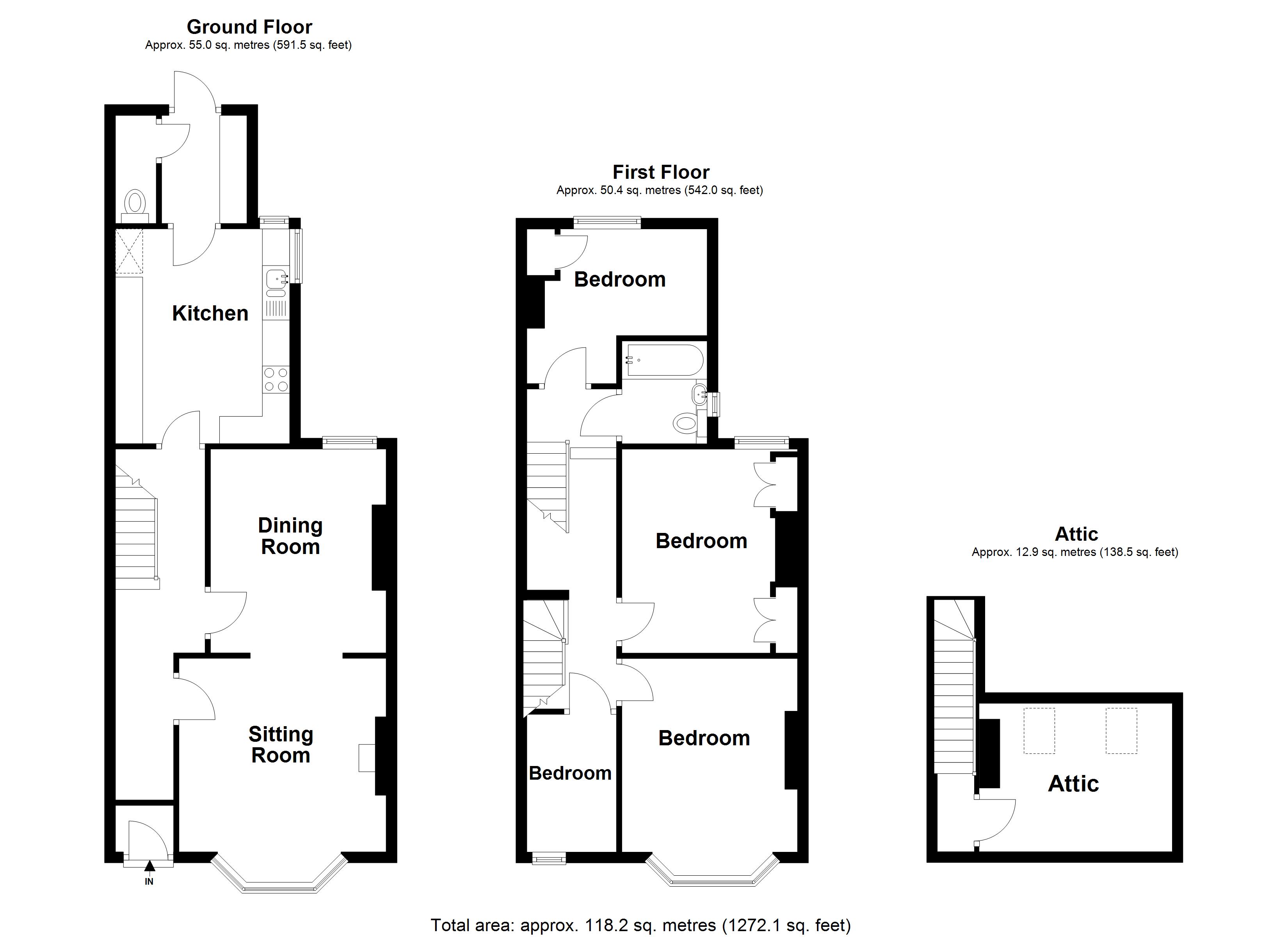 Whitley Road, Redoubt, Eastbourne BN22, 4 bedroom terraced house for ...