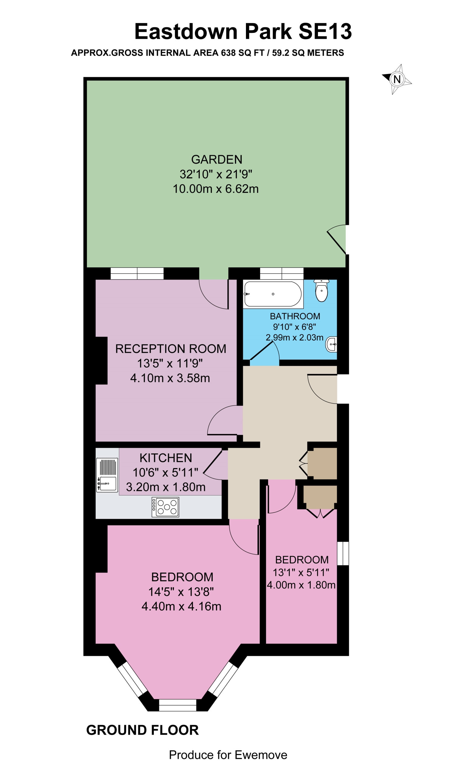 Eastdown Park, London SE13, 2 bedroom flat for sale - 70517097 ...