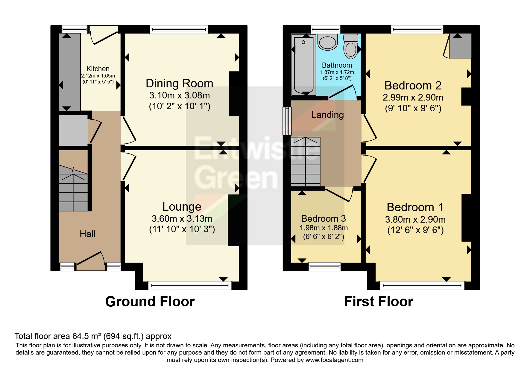 Cambridge Road, Lostock, Bolton, Greater Manchester BL6, 3 bedroom end ...