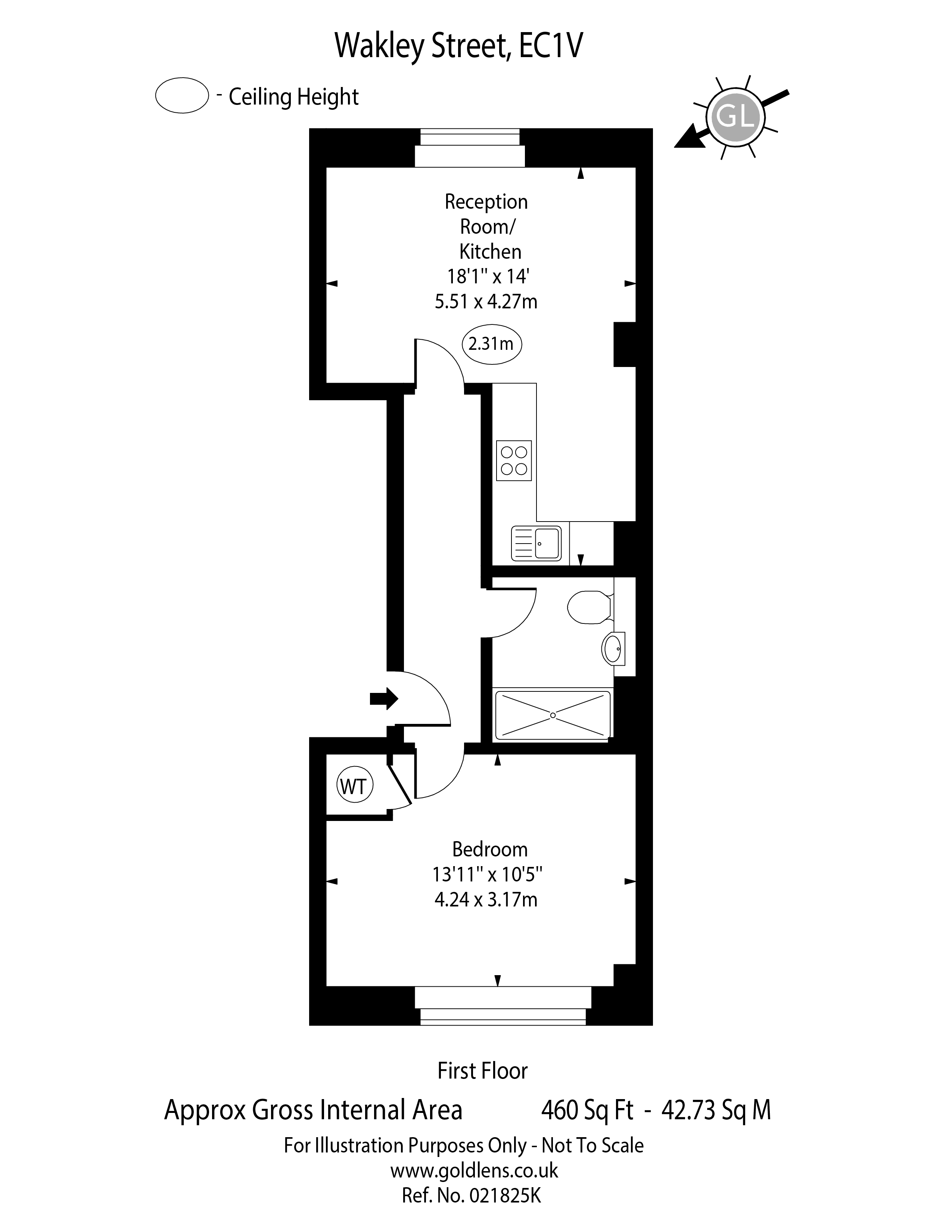 Wakley Street, Clerkenwell EC1V, 1 bedroom flat for sale - 65770838 ...