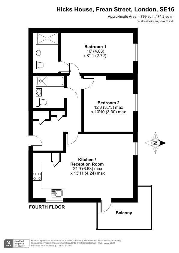 Frean Street, London SE16, 2 bedroom flat for sale - 60807534 ...
