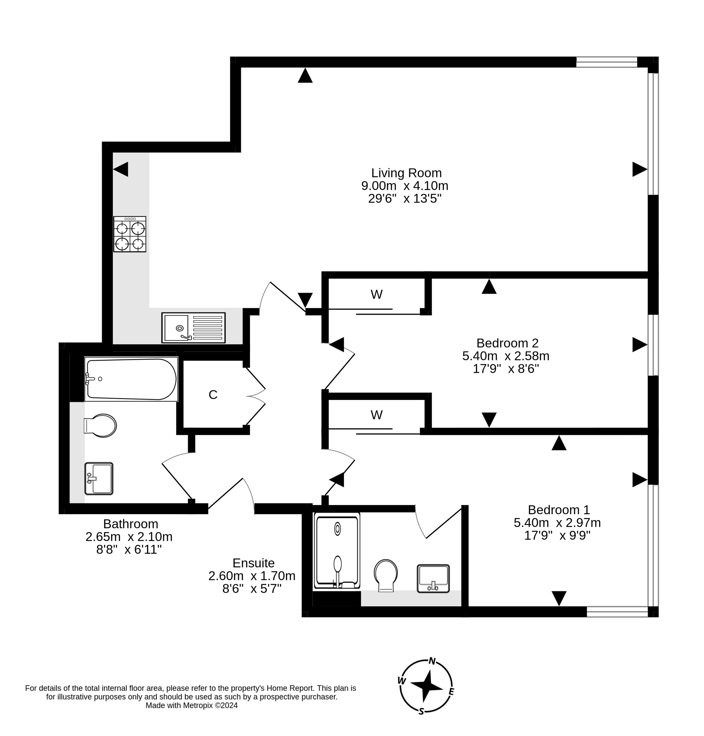 25/20 Kingsburgh Crescent, Granton, Edinburgh EH5, 2 bedroom flat for ...
