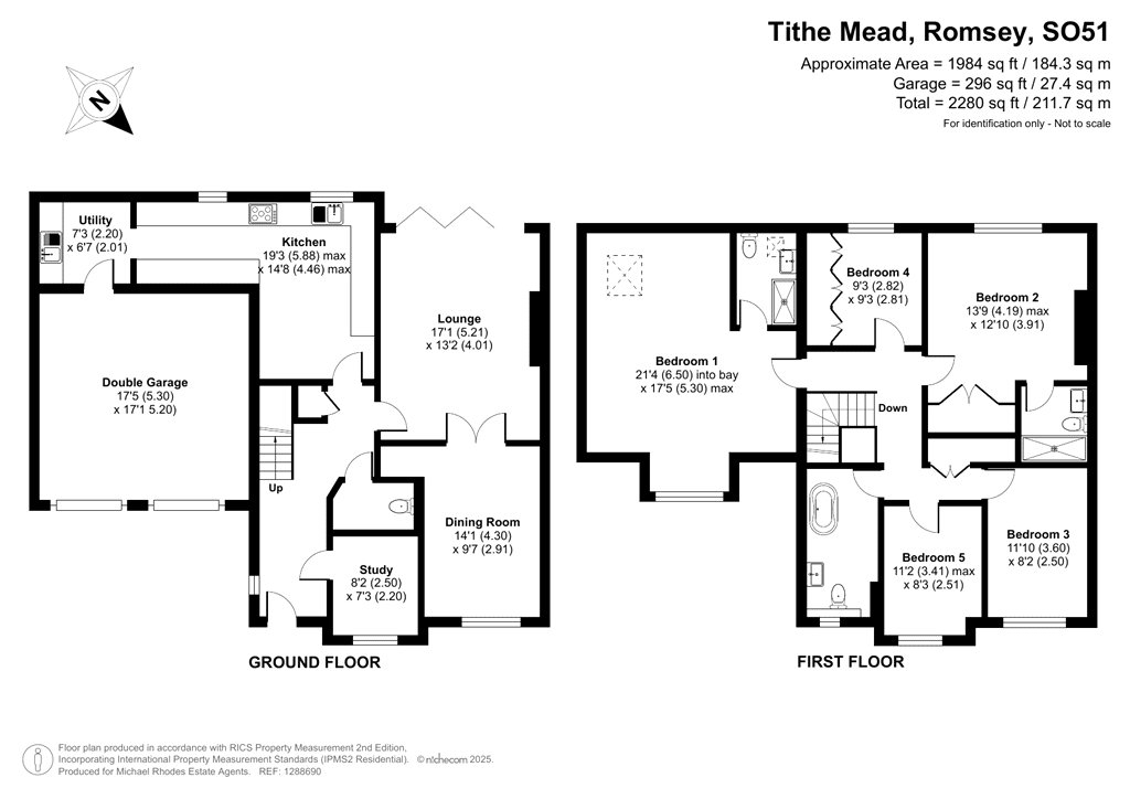 Tithe Mead, Romsey, Hampshire SO51, 5 bedroom detached house for sale ...