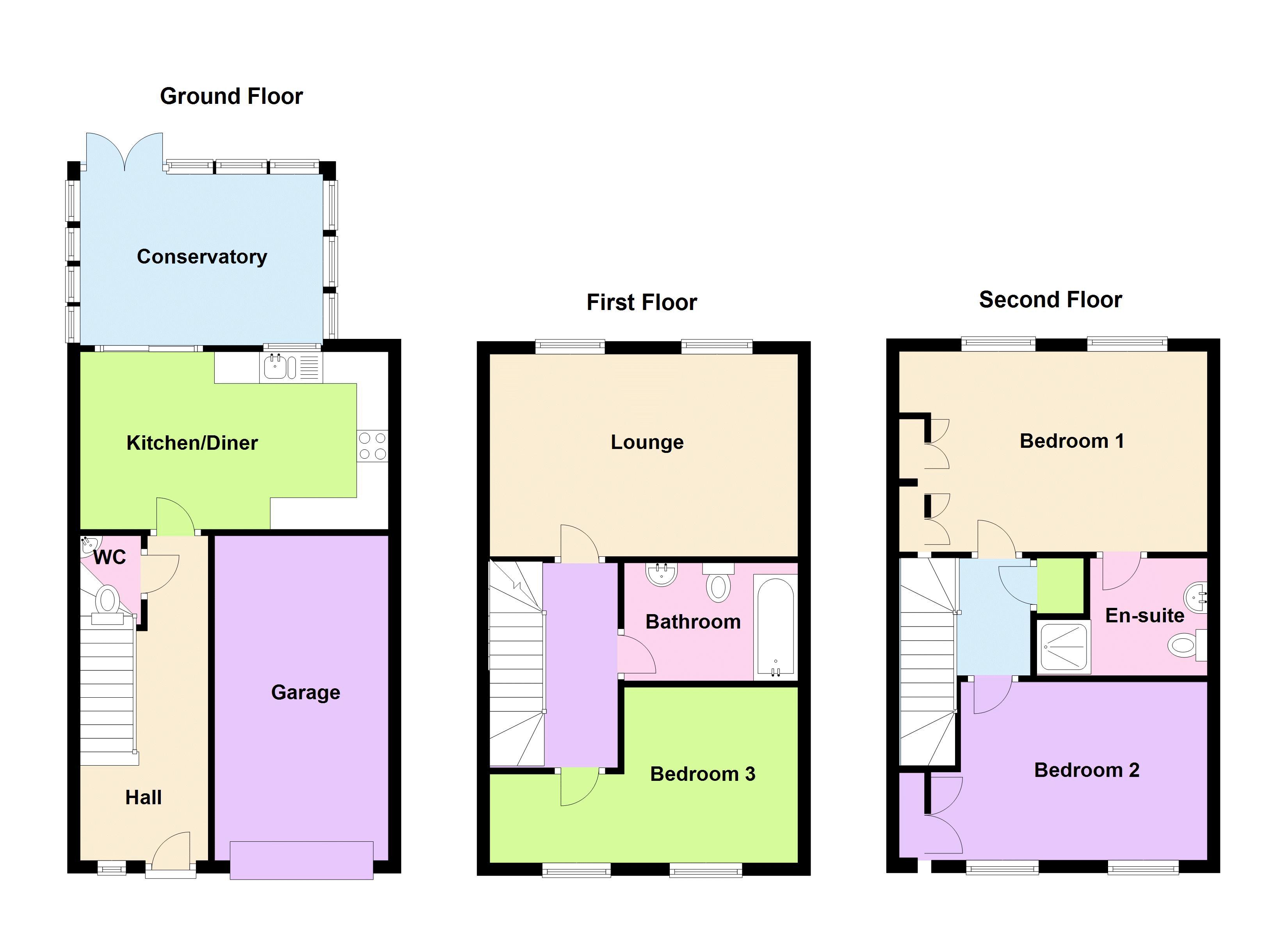 Water Lily Close, Staverton, Trowbridge BA14, 3 bedroom terraced house ...