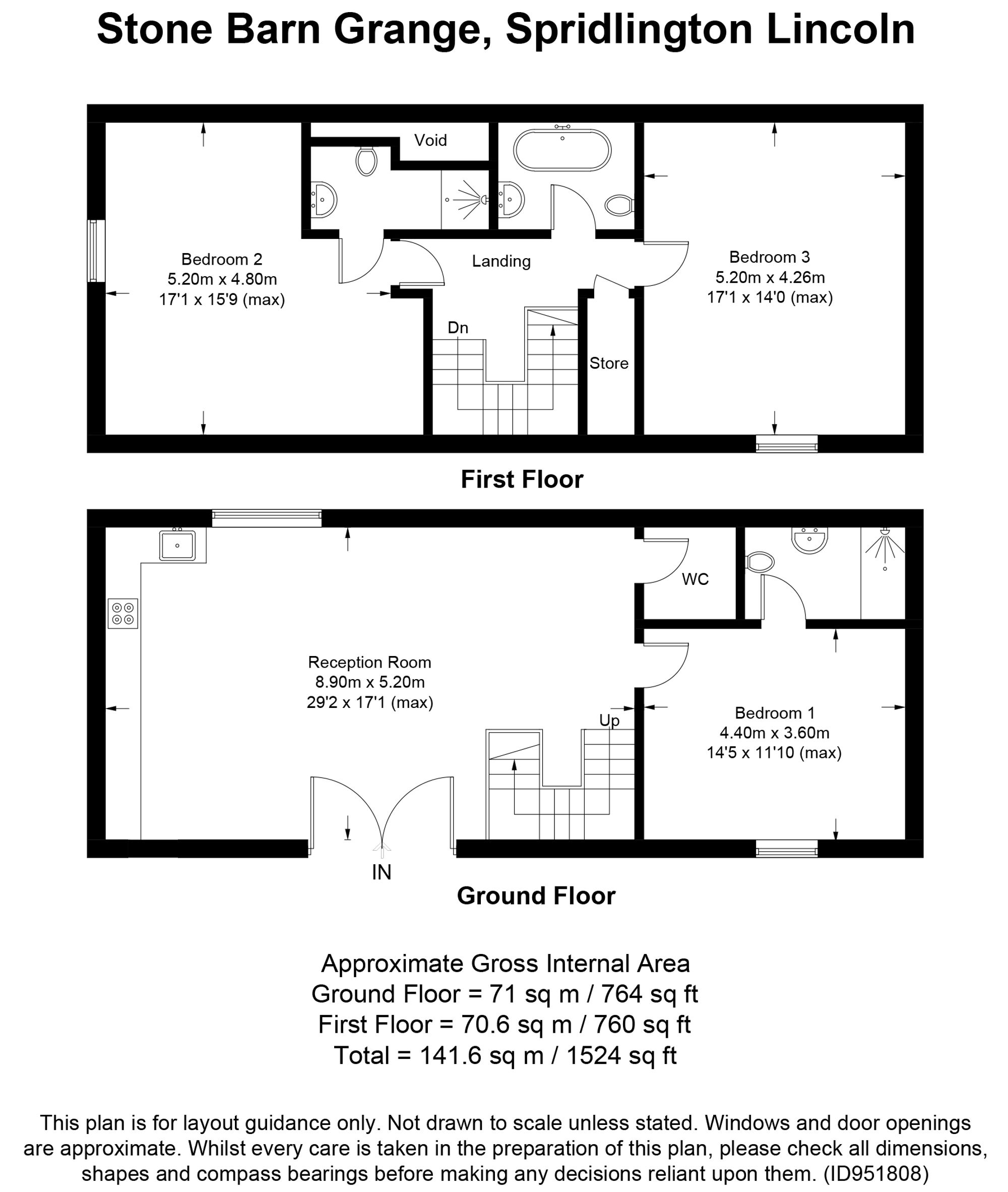 Owmby Road, East Firsby, Spridlington, Market Rasen LN8, 3 bedroom barn ...