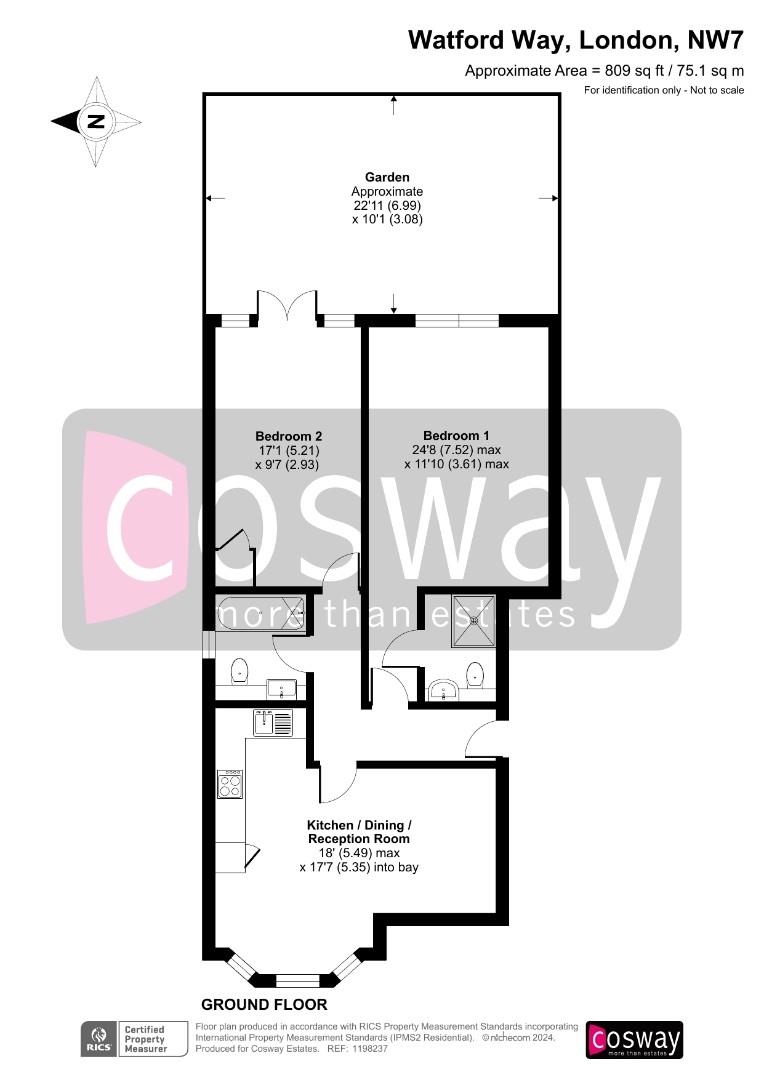 Watford Way, London NW7, 2 bedroom flat for sale - 68510521 | PrimeLocation