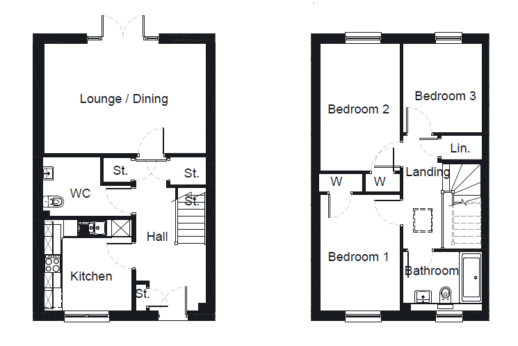 The Keir, Plot 10, West Woodlands, Perth PH2, 3 bedroom terraced house ...