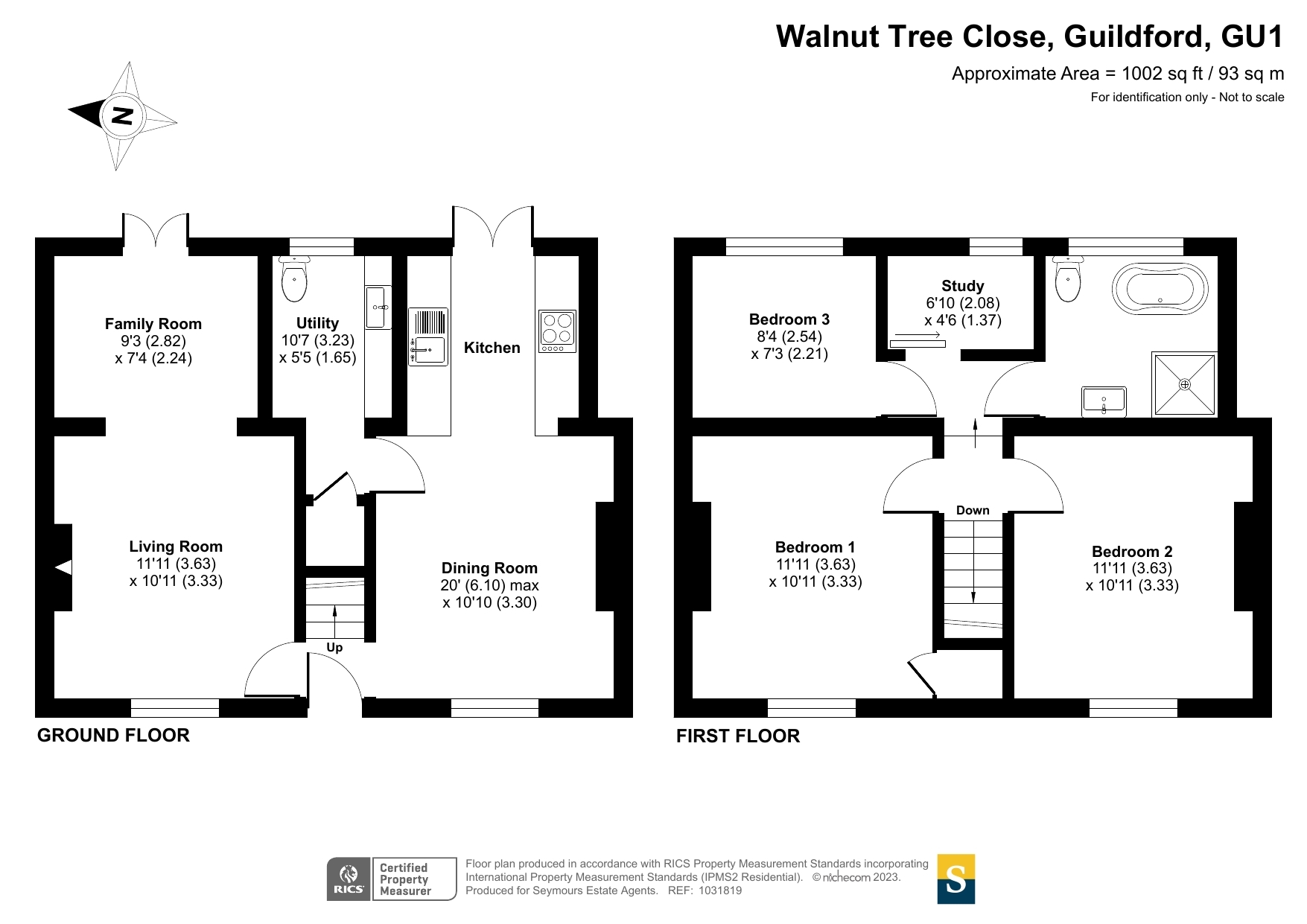 Walnut Tree Close, Guildford, Surrey GU1, 3 bedroom semi-detached house ...