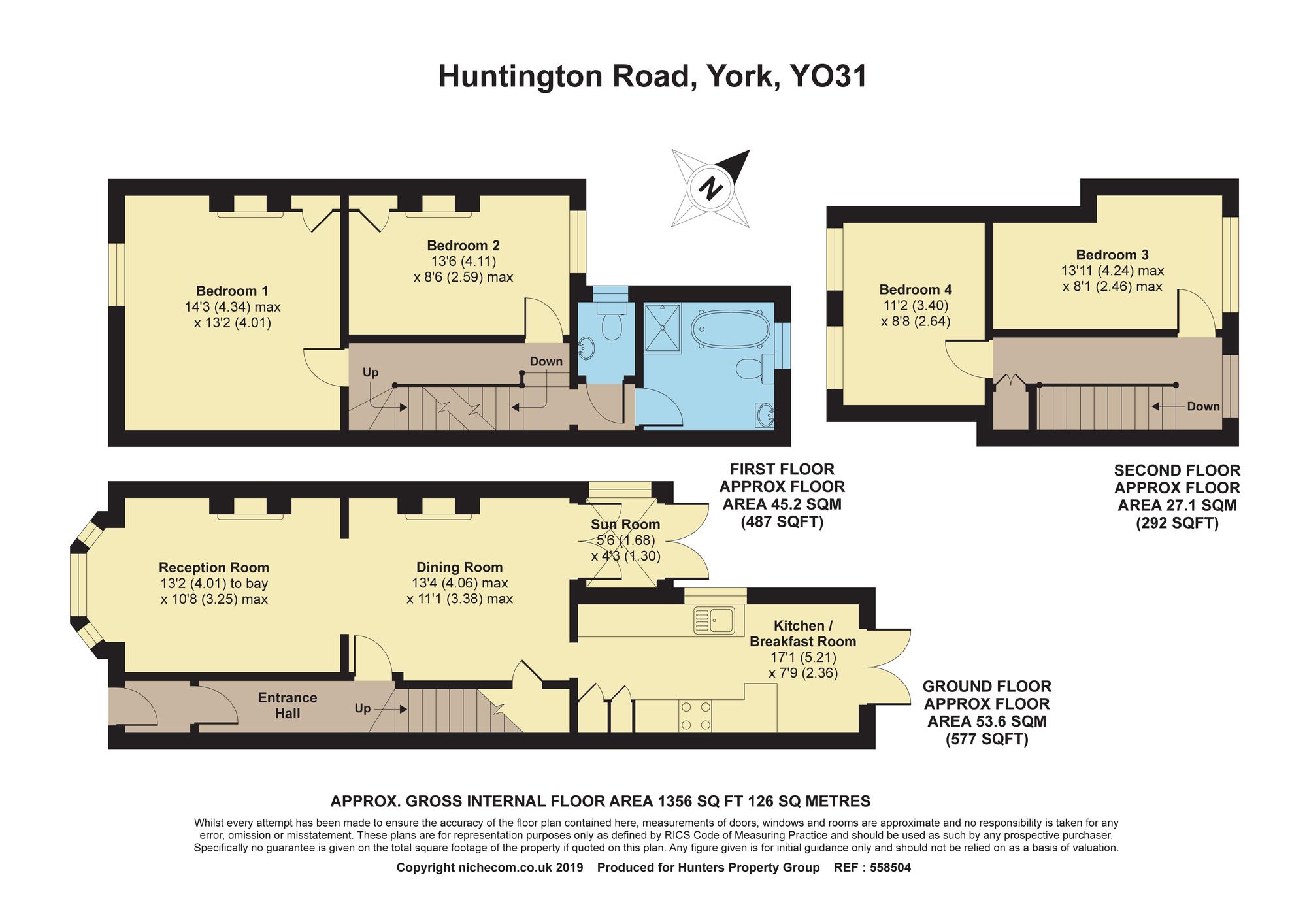 4 bed terraced house for sale in Huntington Road, York YO31 - Zoopla