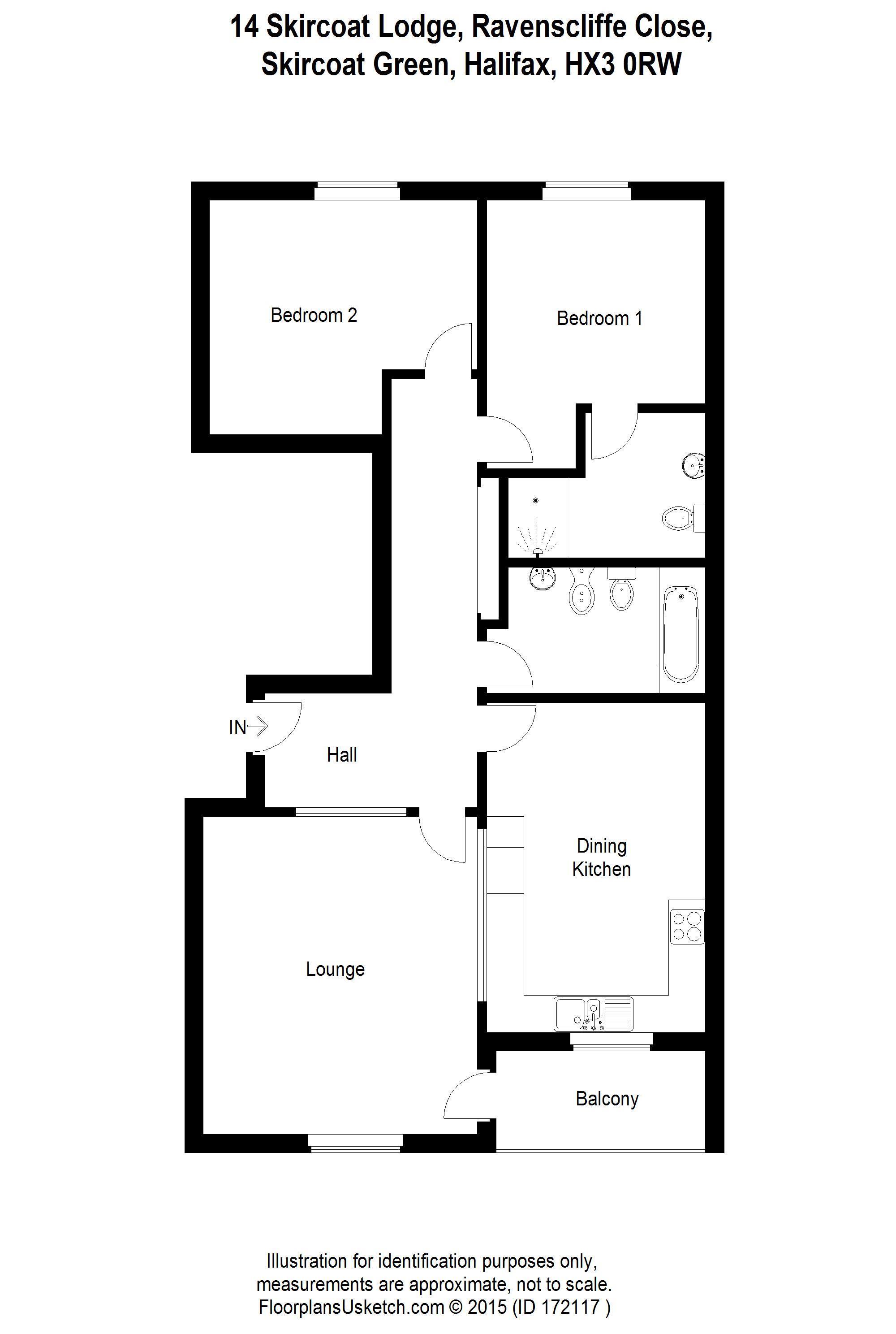 Free property report Flat 14, Skircoat Lodge, Ravenscliffe Close ...
