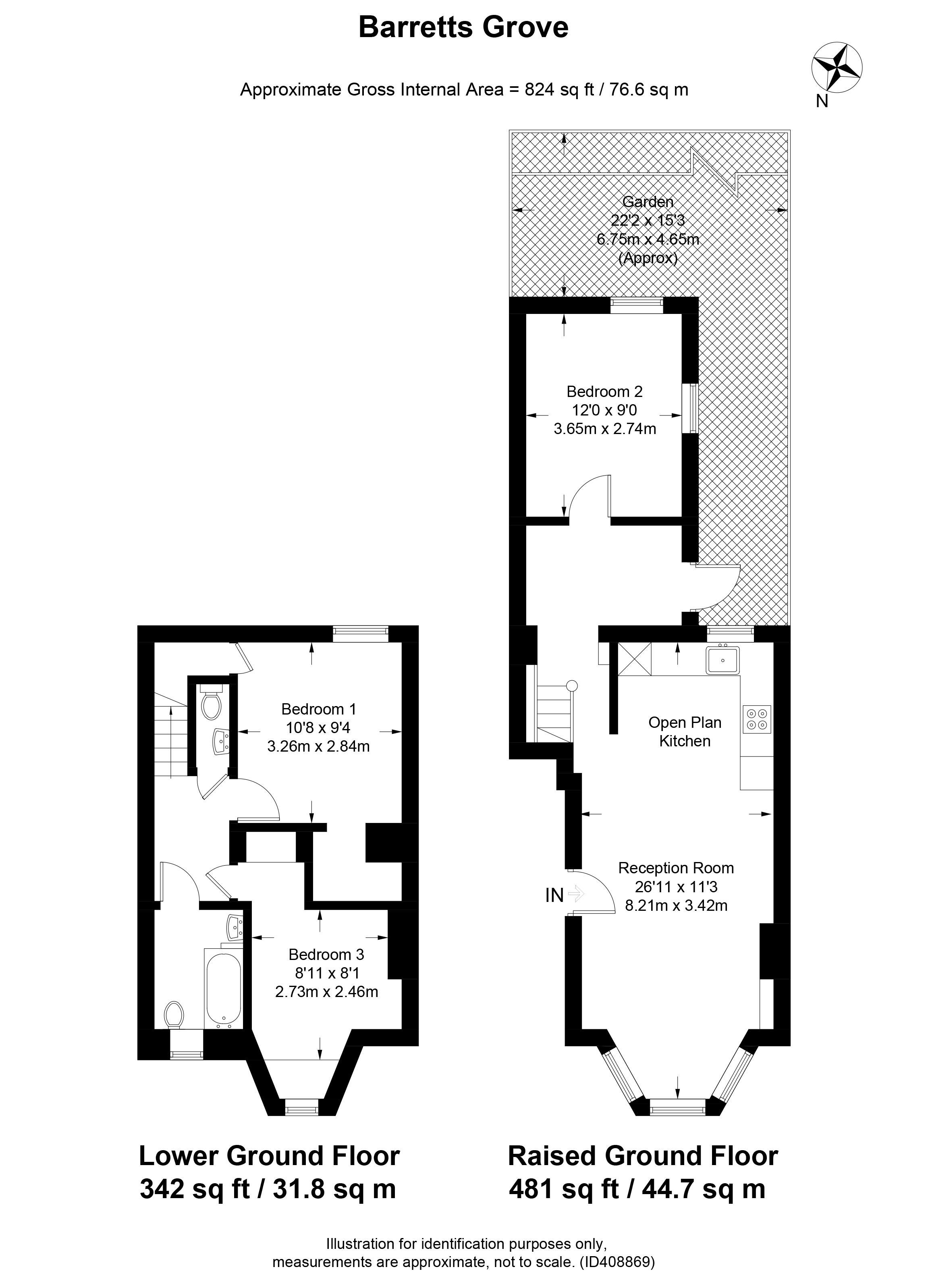 Barretts Grove, London N16, 3 bedroom maisonette for sale - 58129041 ...