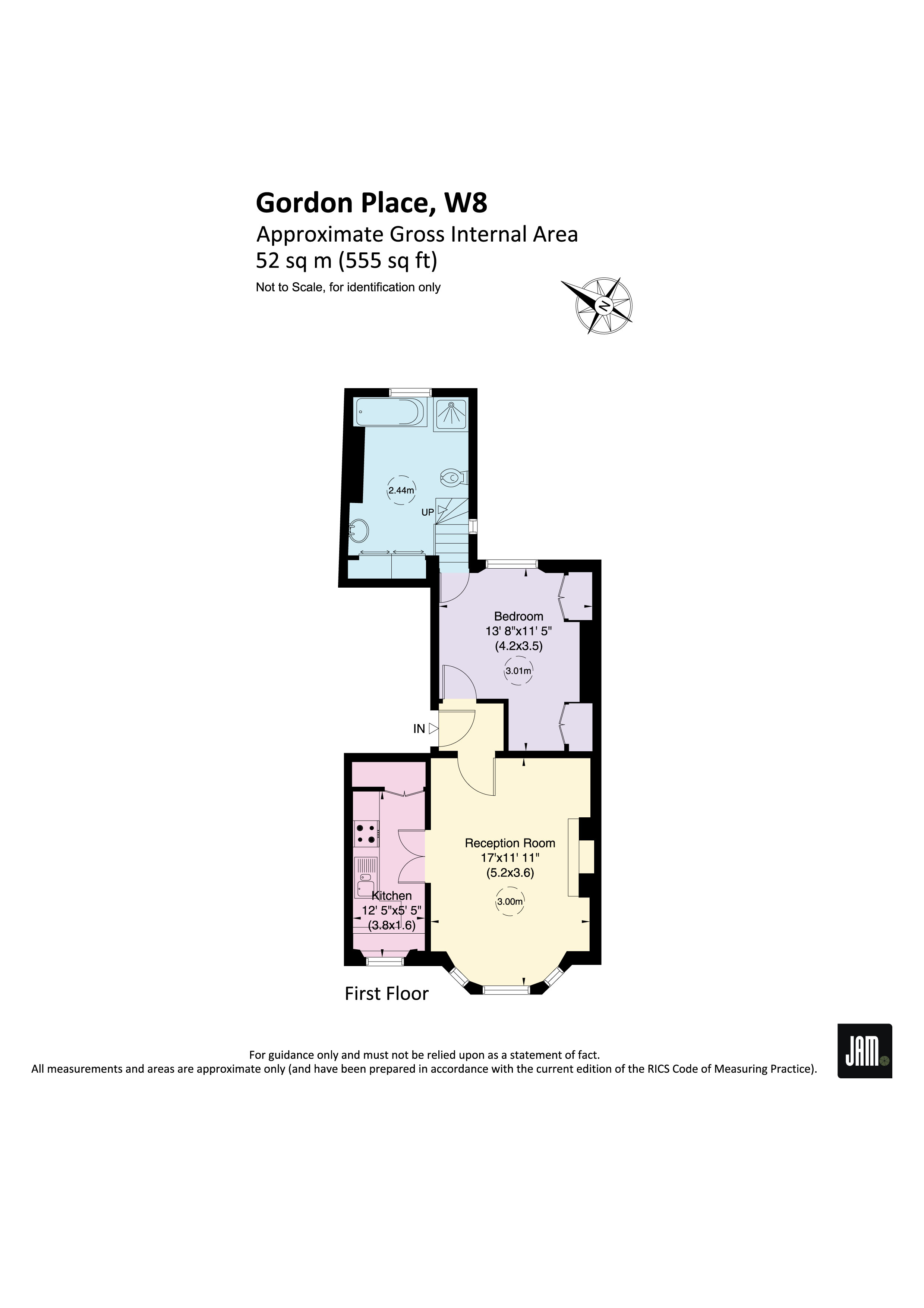 Gordon Place, Kensington, London W8, 1 bedroom flat for sale - 69406416 ...