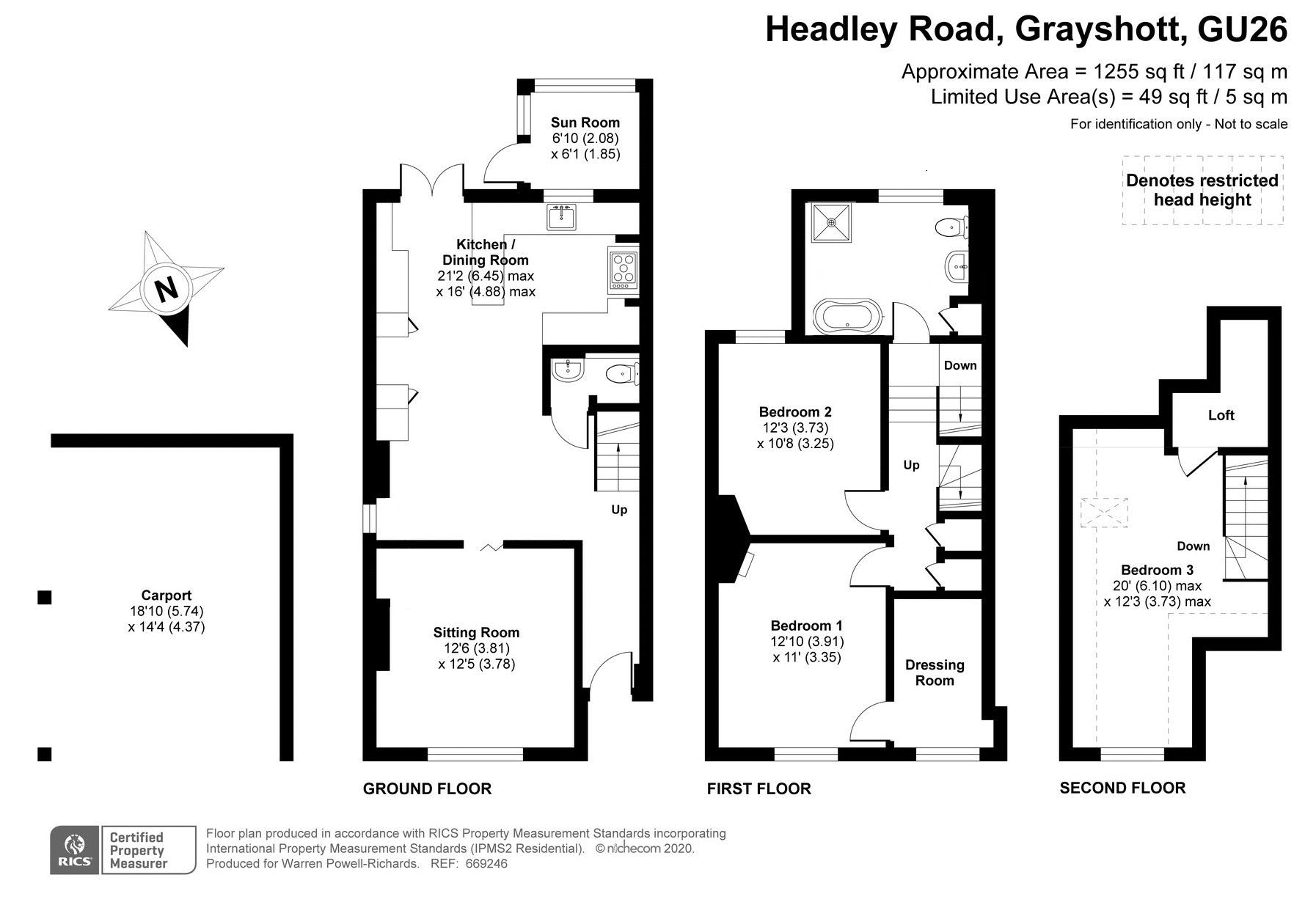 Headley Road, Grayshott, Hindhead GU26, 3 bedroom end terrace house for ...
