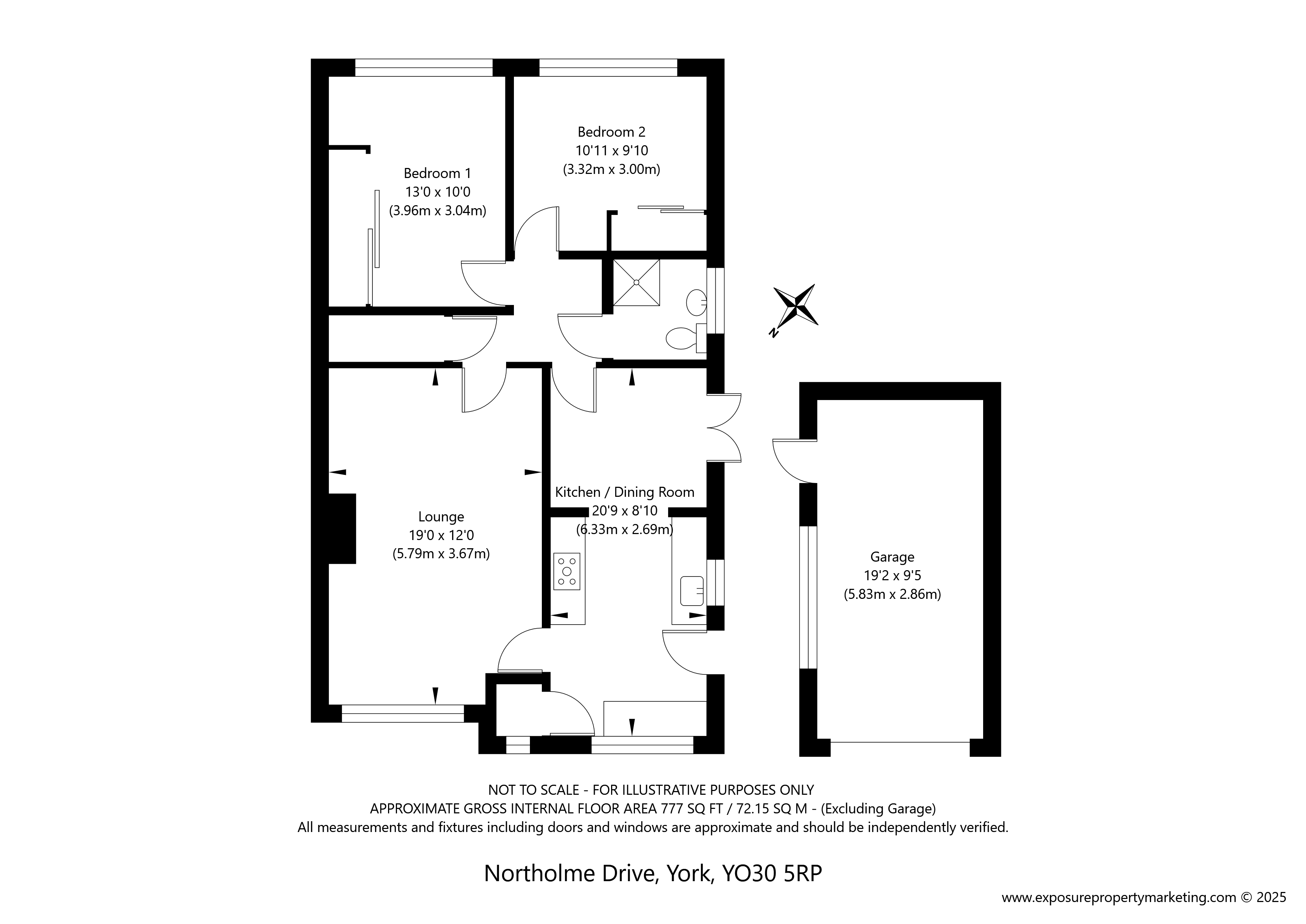Northolme Drive, York, North Yorkshire YO30, 2 bedroom bungalow for ...