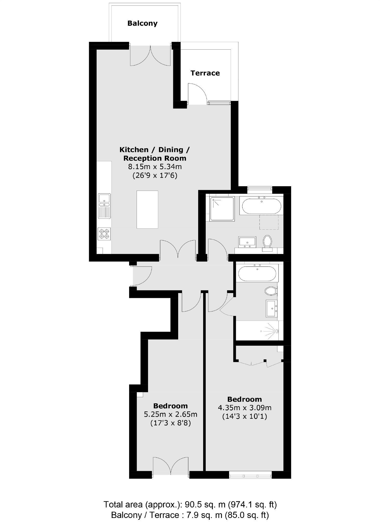 Hartfield Road, London SW19, 2 bedroom flat for sale - 65544284 ...