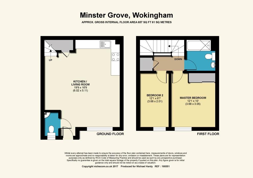 Minster Grove Wokingham Berkshire Rg41 2 Bedroom Terraced House For