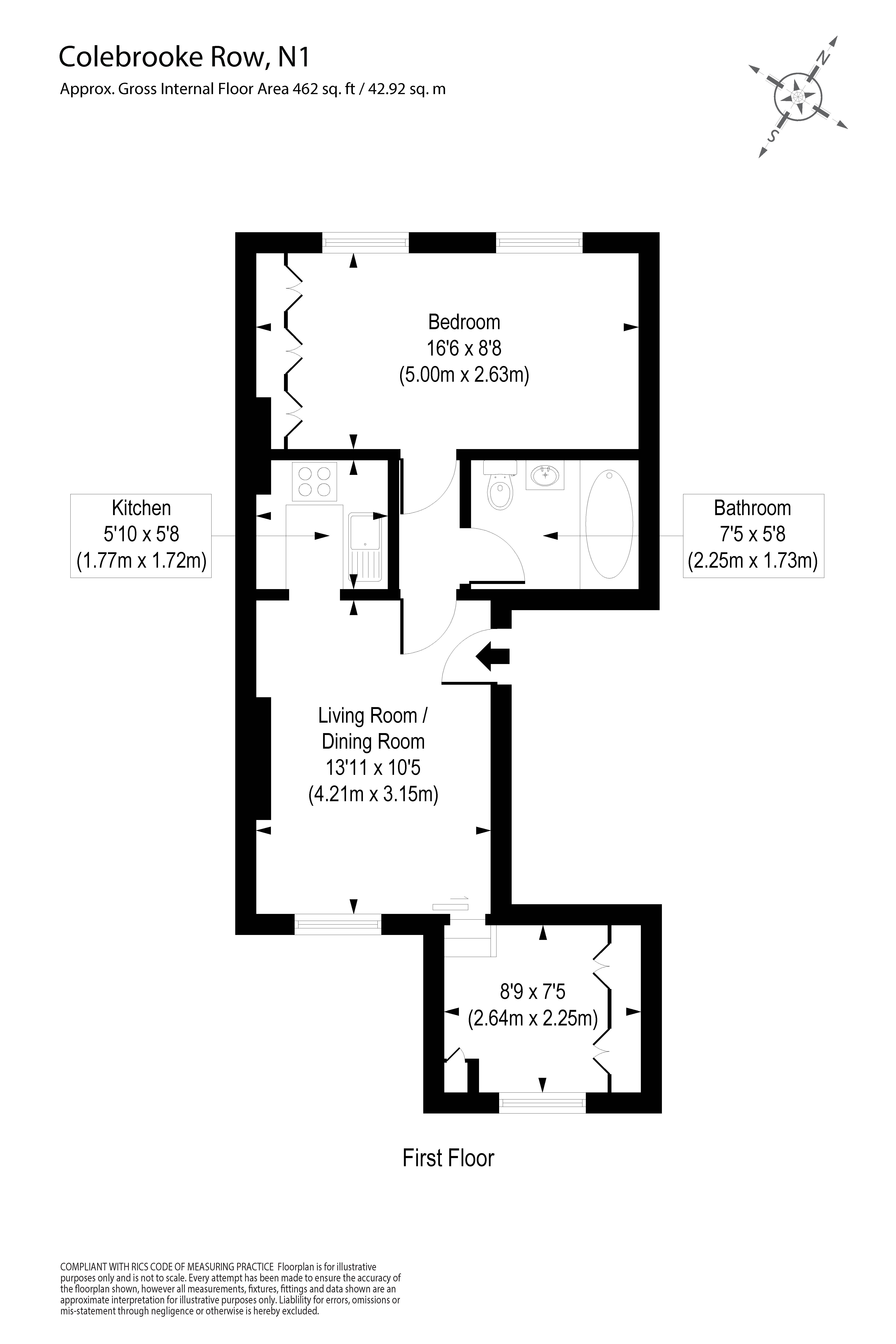 Colebrooke Row, London N1, 2 bedroom flat for sale - 69056470 ...