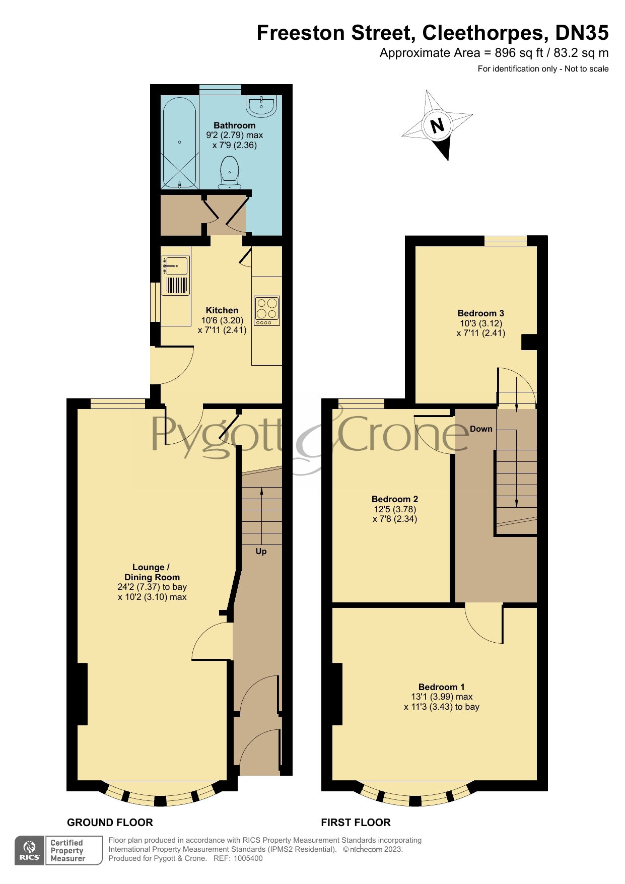 Freeston Street, Cleethorpes DN35, 3 bedroom terraced house for sale ...