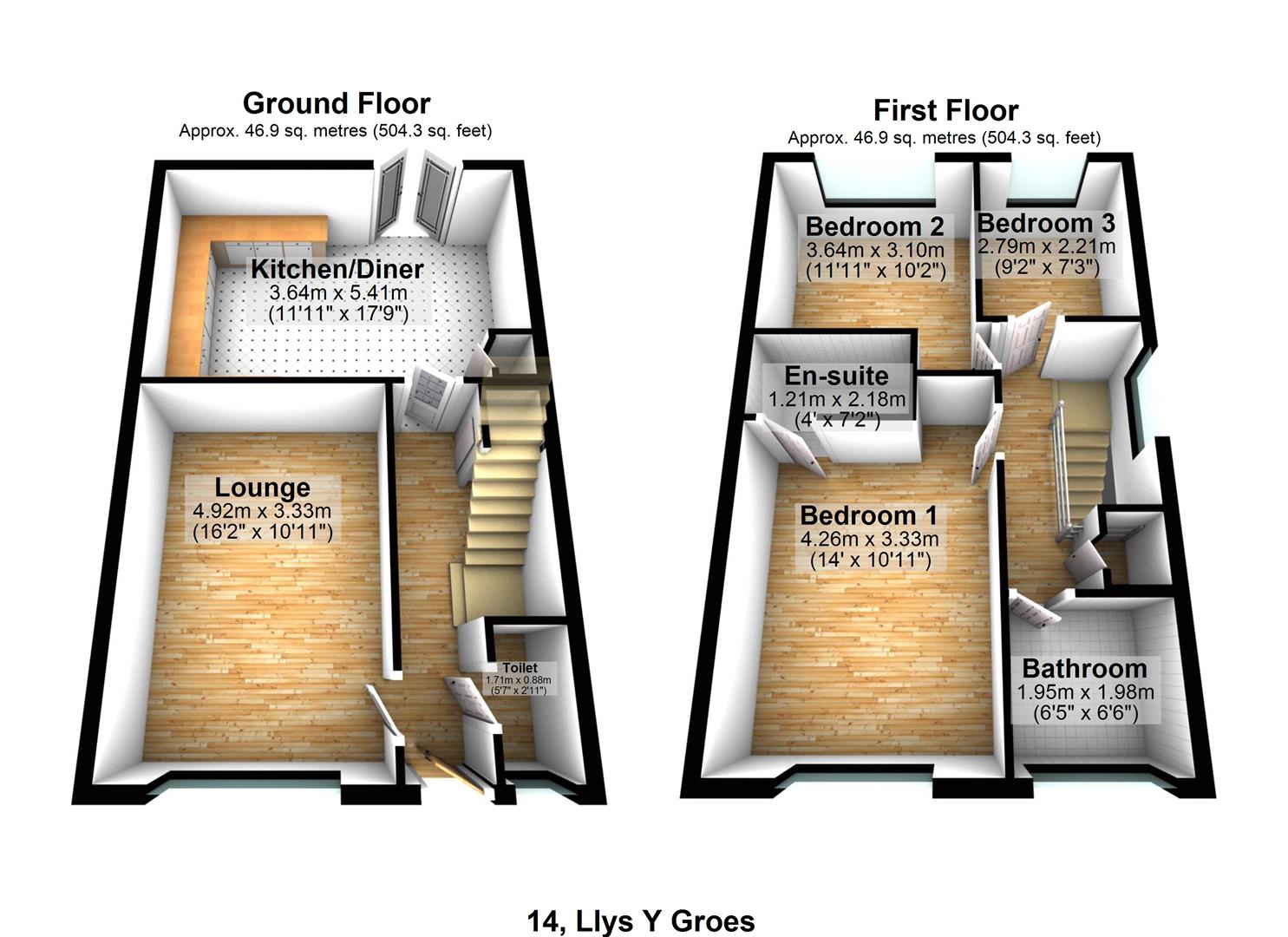Free property report 14, Llys Y Groes, Wrexham, LL13 7AG - Chimnie