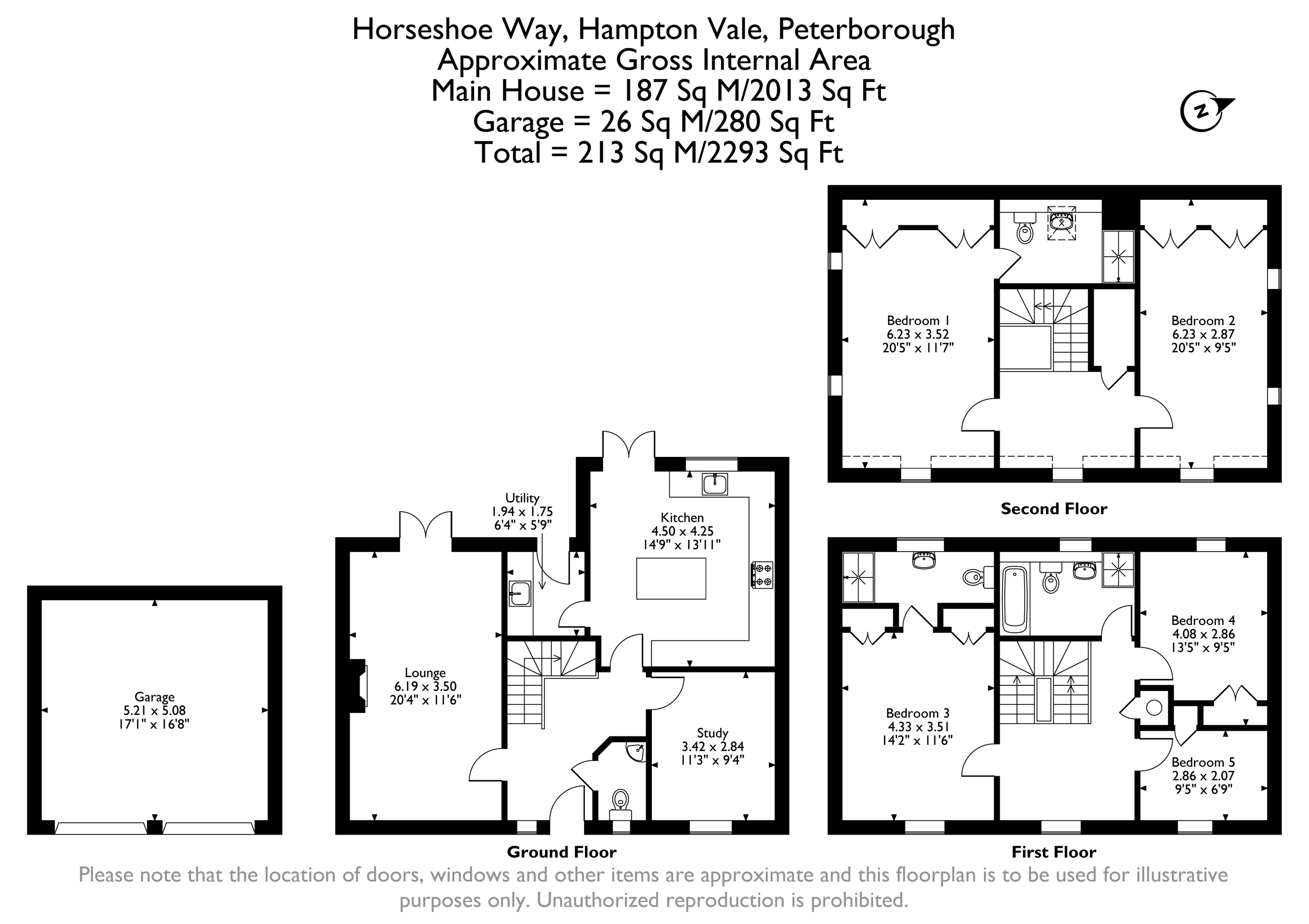Horseshoe Way, Hampton Vale, Peterborough PE7, 5 bedroom detached house ...