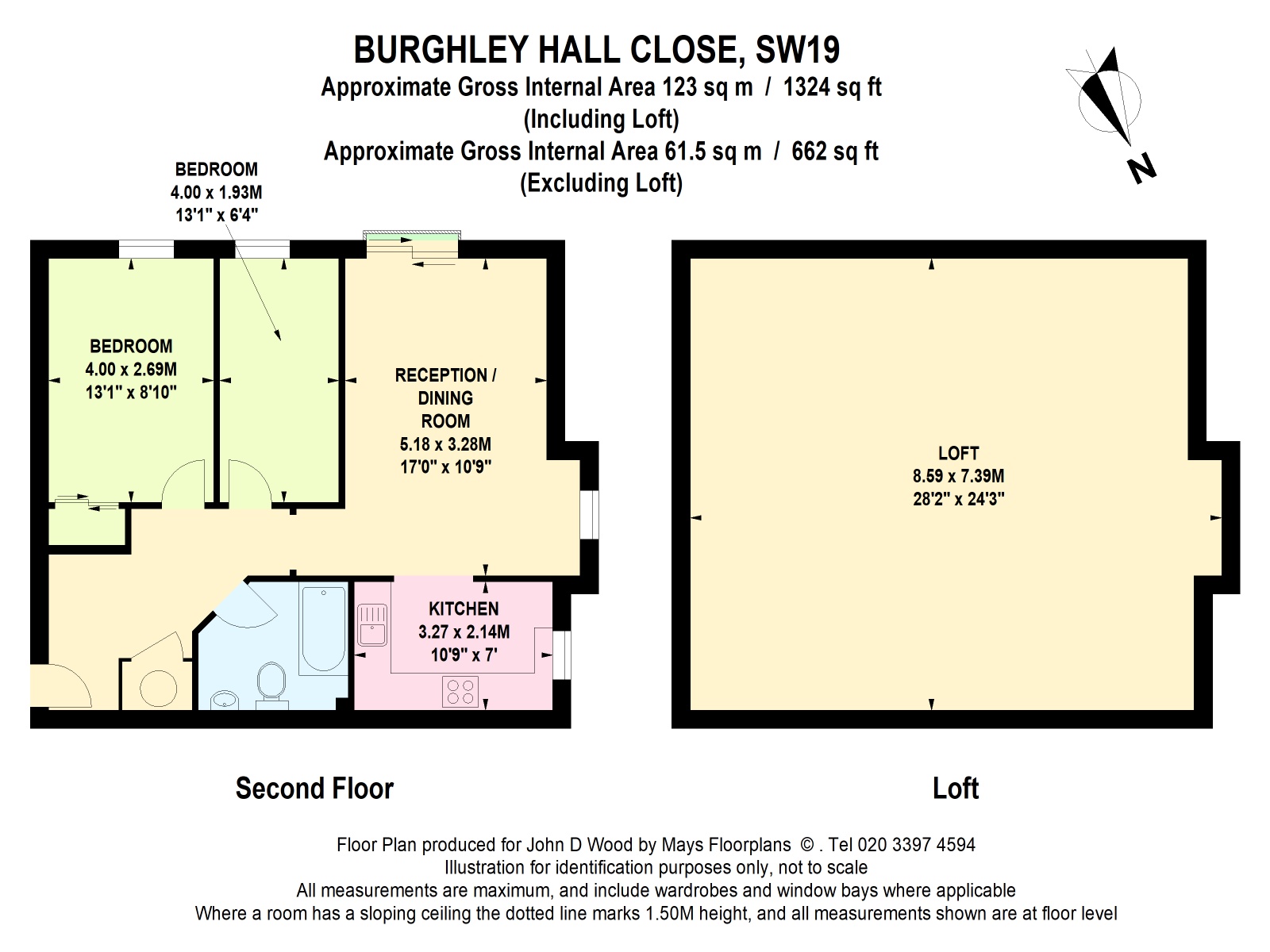 Burghley Hall Close, Southfields, London SW19, 2 bedroom flat for sale ...