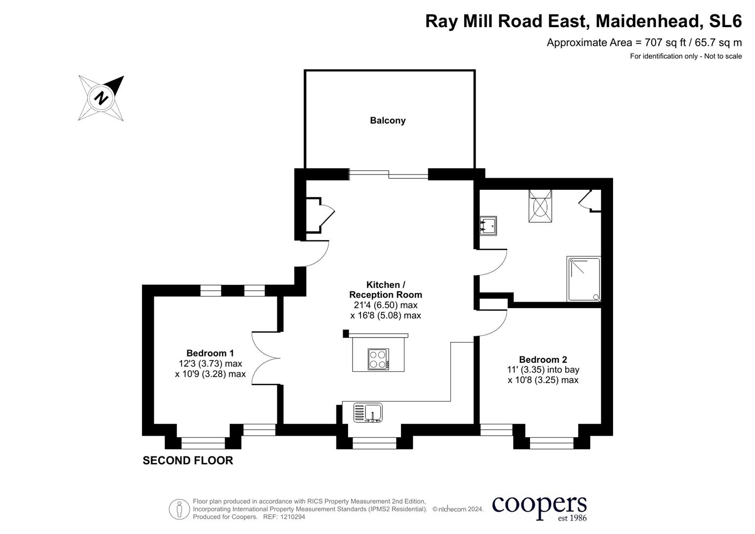 Ray Mill Road East, Maidenhead SL6, 2 bedroom flat for sale - 68737174 ...