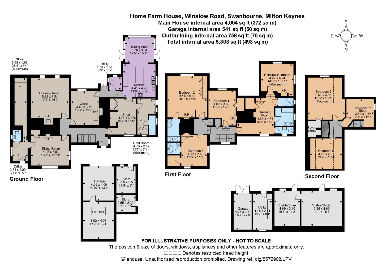 Winslow Road, Swanbourne, Milton Keynes MK17, 6 bedroom detached house ...