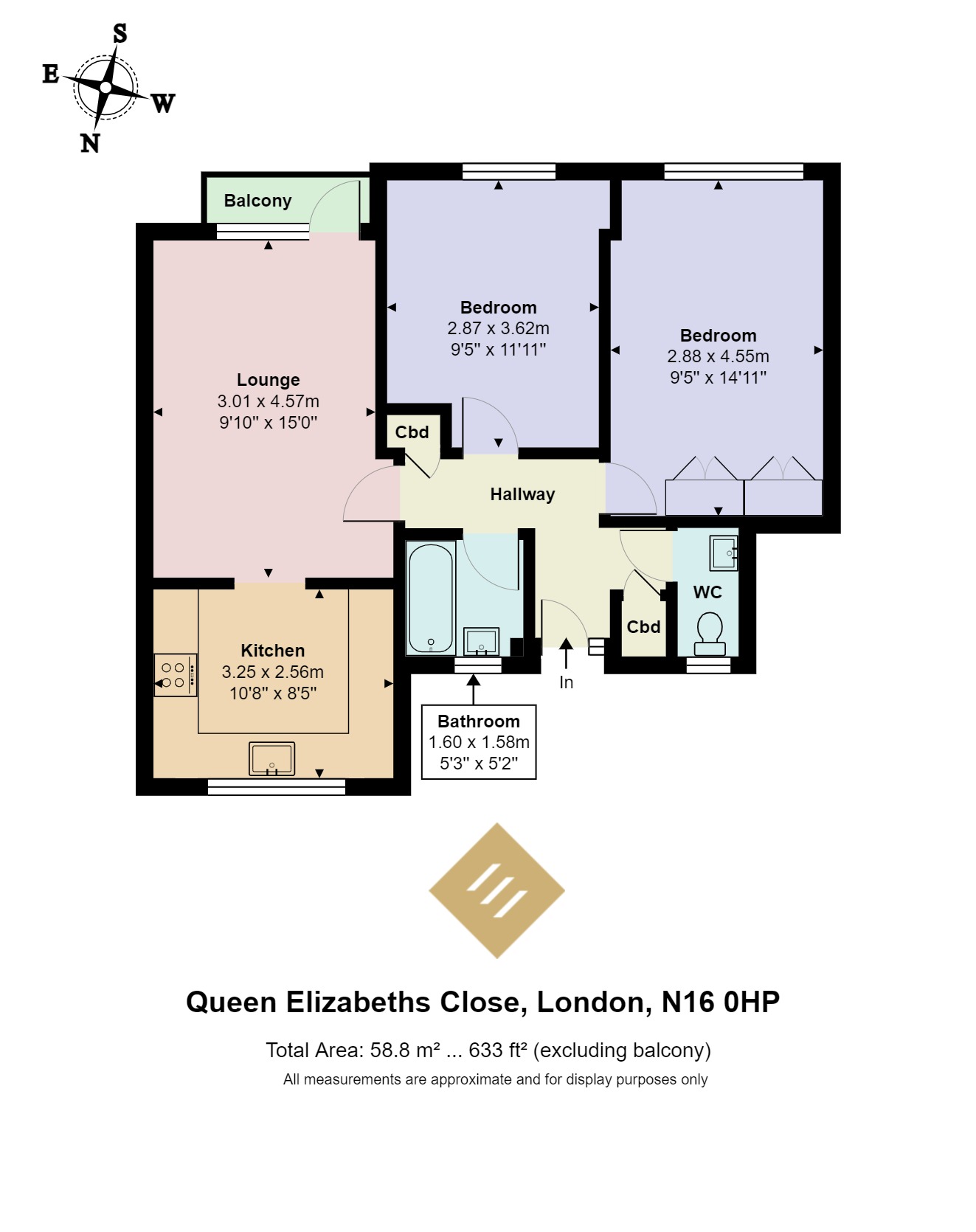 Queen Elizabeth's Close, London N16, 2 bedroom flat for sale - 66648502 ...