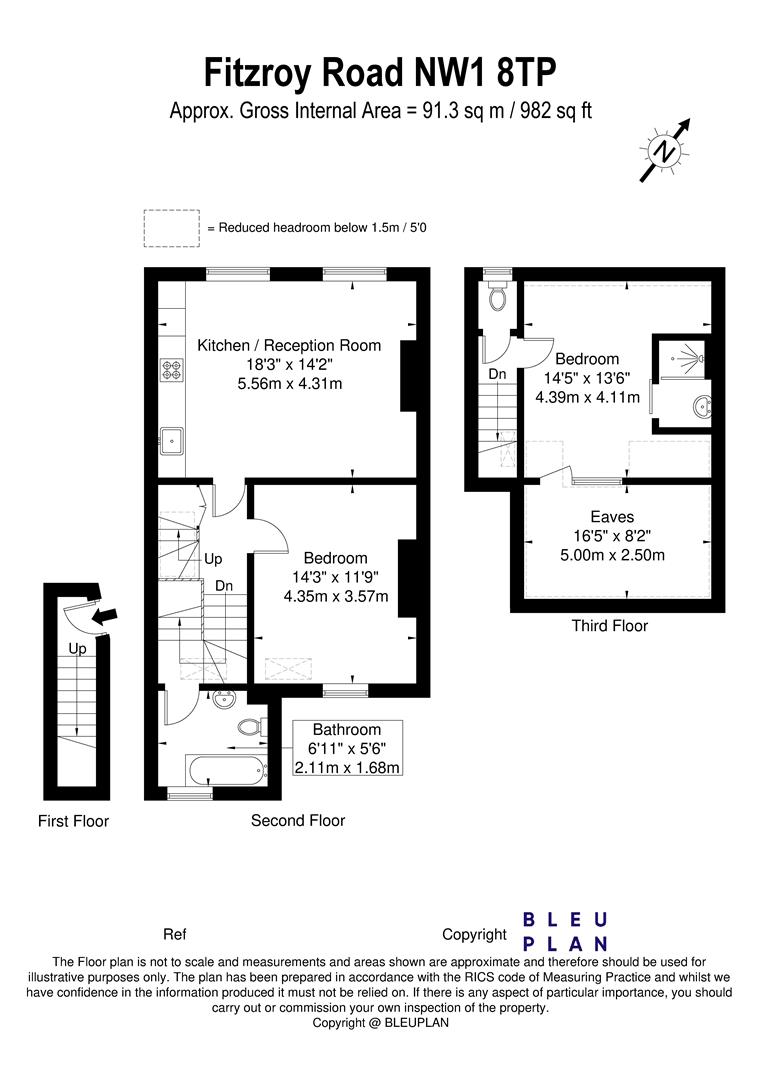 Fitzroy Road, Primrose Hill, London NW1, 2 bedroom flat for sale ...