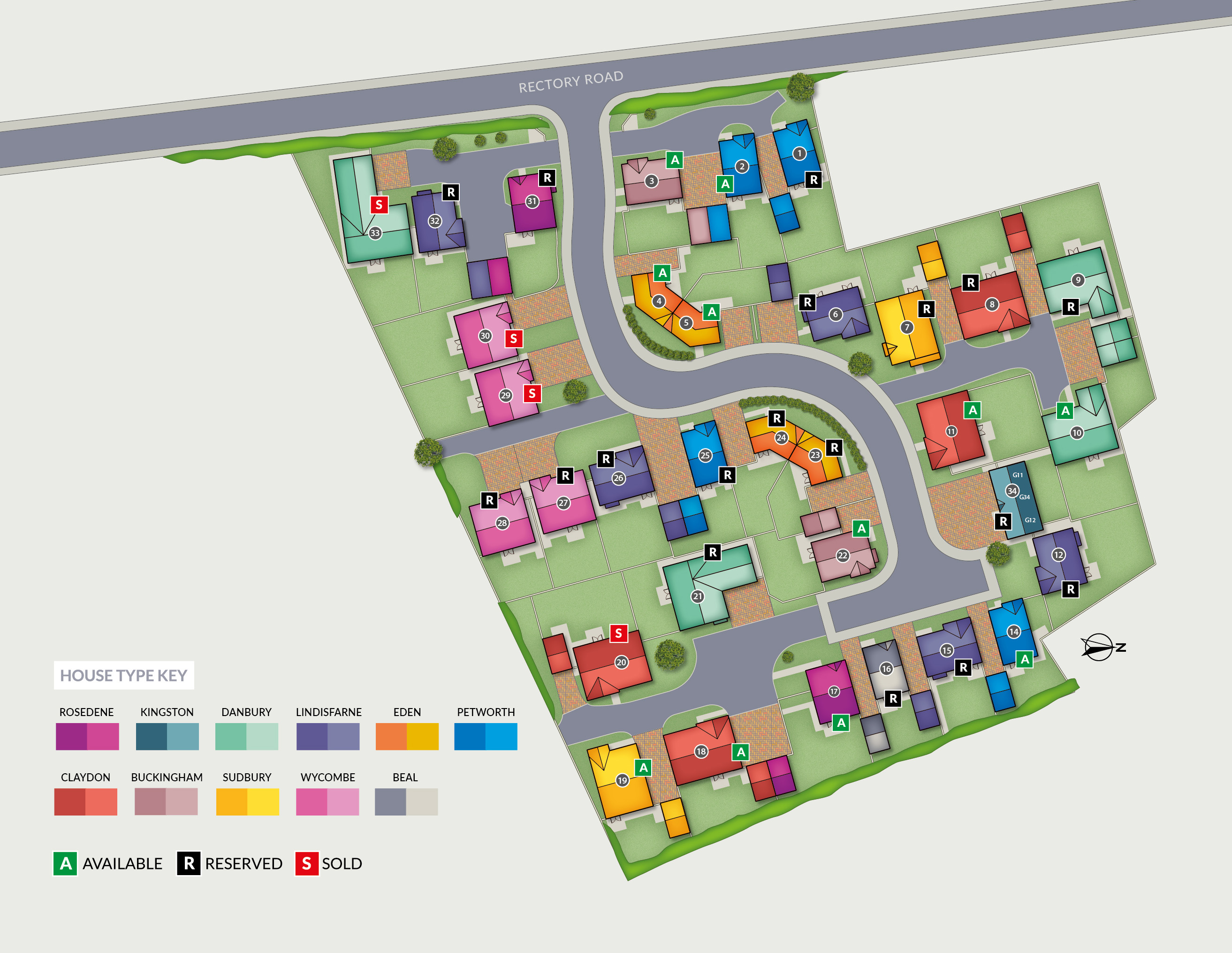 New home, 3 bed detached bungalow for sale in Plot 11, The Pastures ...