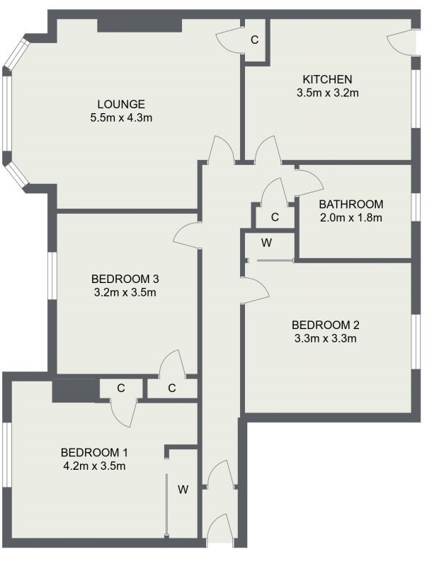 Princes Street Grangemouth Fk3 3 Bedroom Flat For Sale 64041021