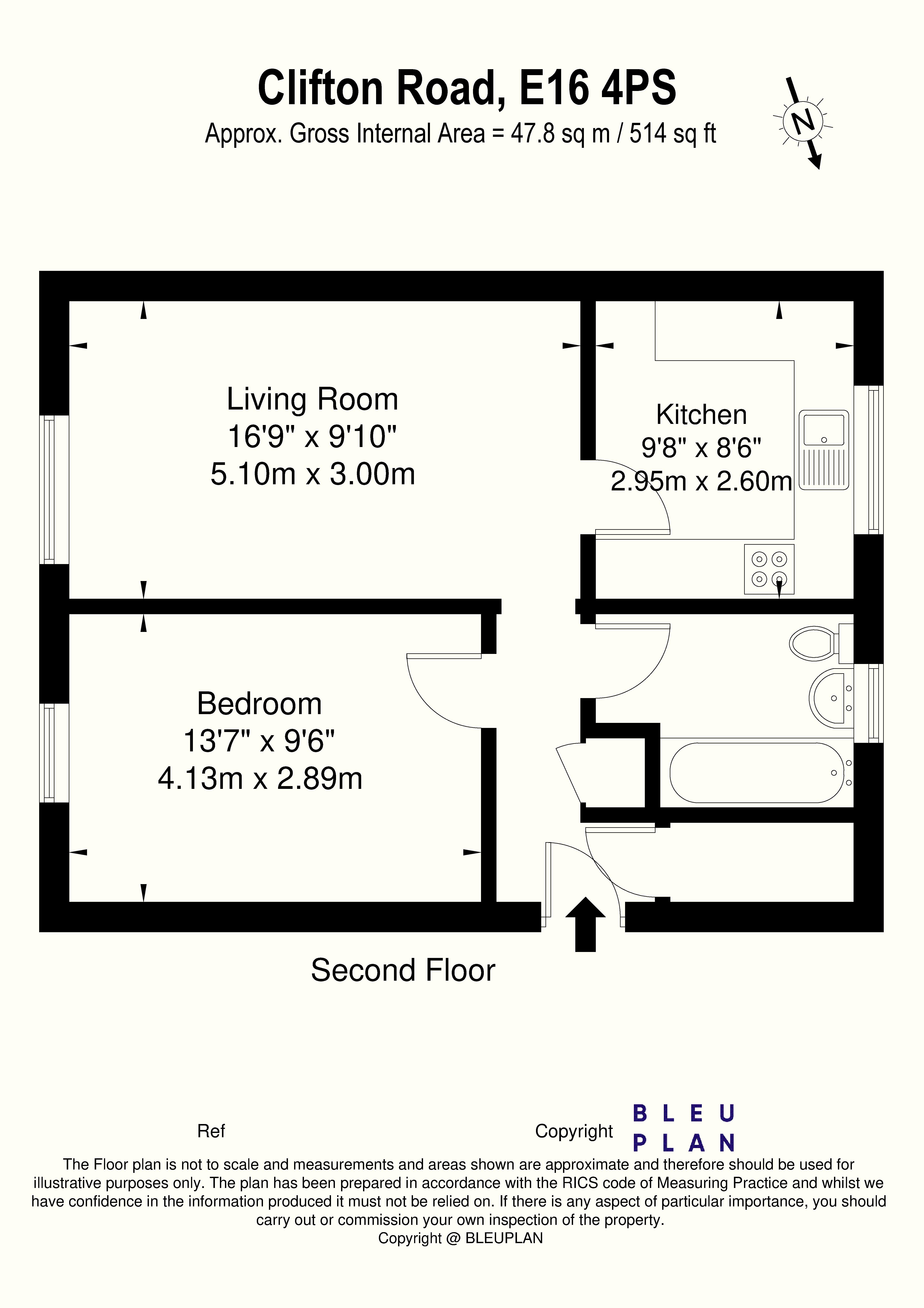 Clifton Road, Canning Town E16, 1 bedroom flat for sale - 65052948 ...
