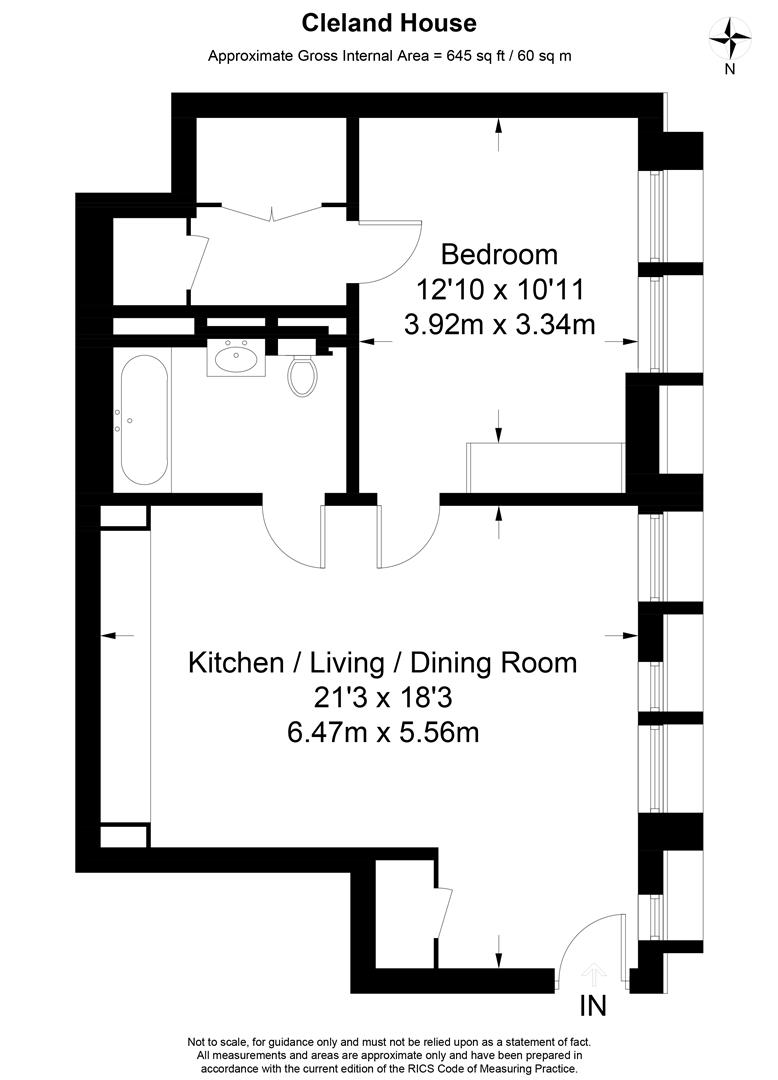 Cleland House, John Islip Street, Westminster, London SW1P, 1 bedroom ...