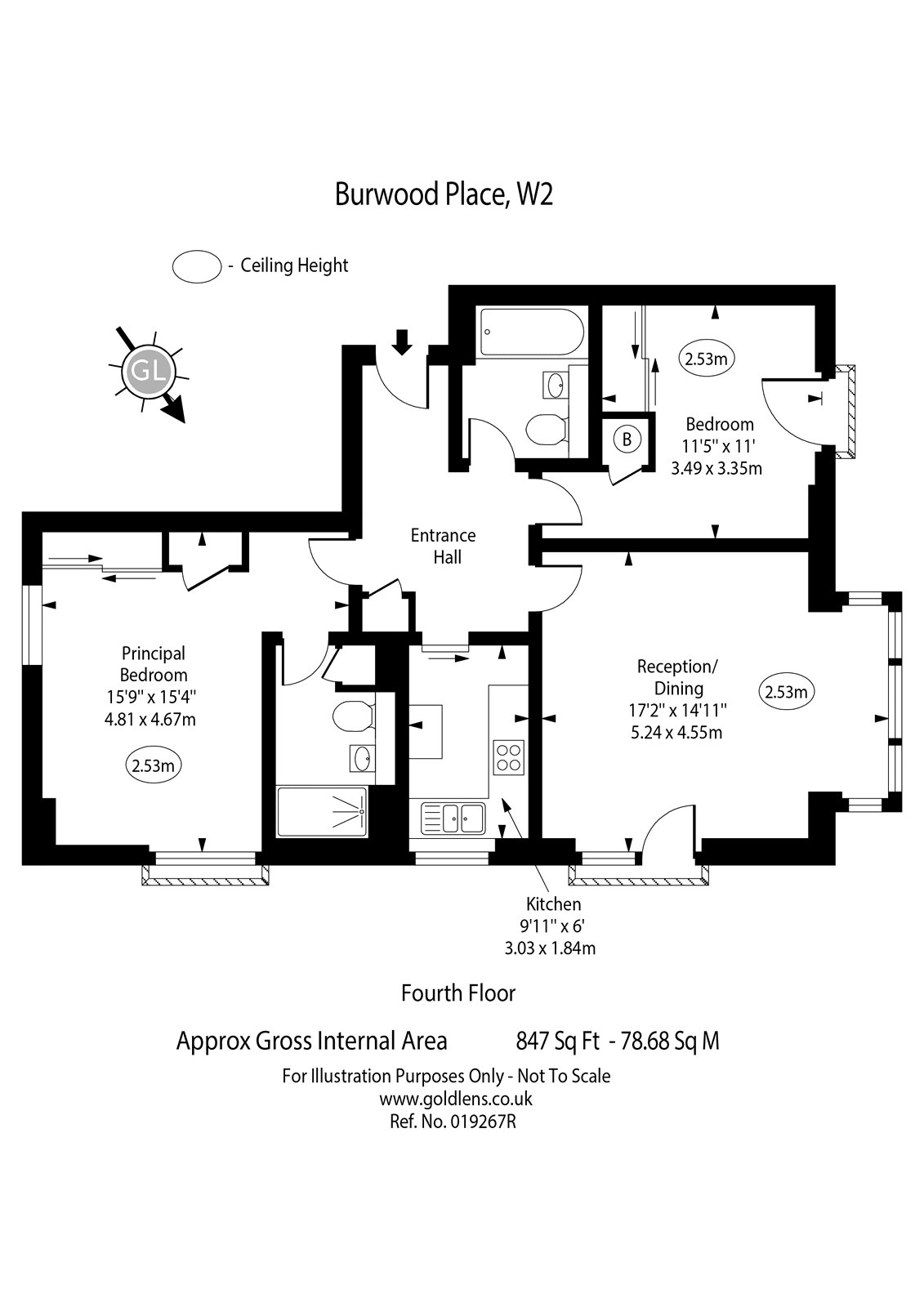 Burwood Place, Hyde Park W2, 2 bedroom flat for sale - 65209042 ...