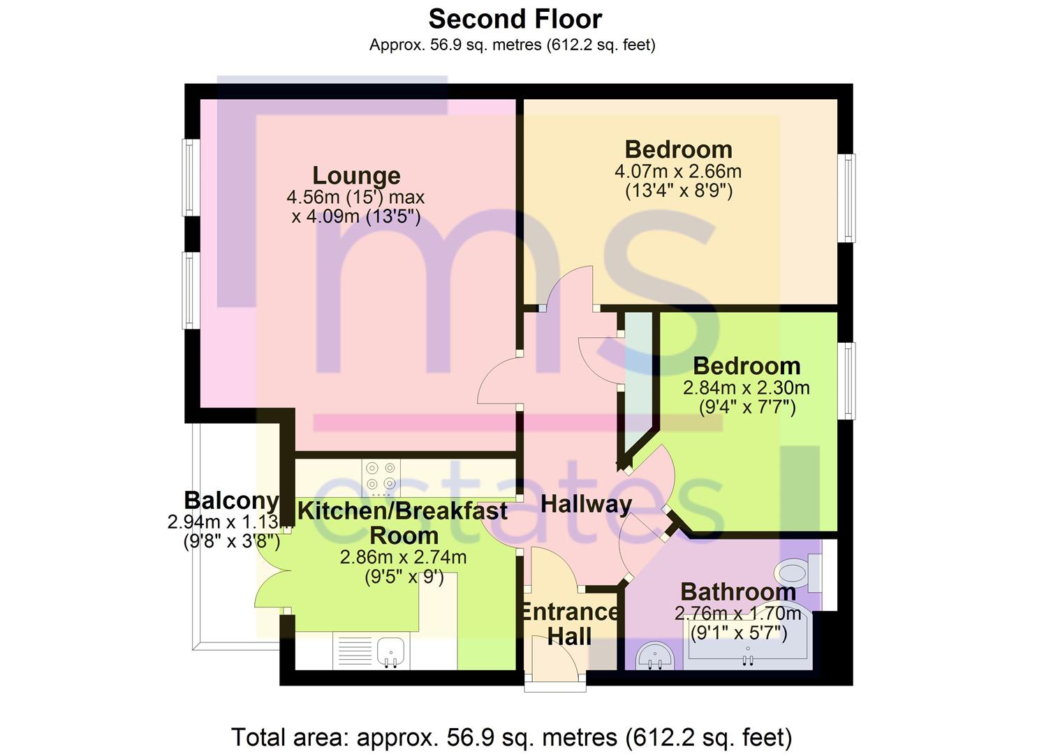 Templars Court, Nottingham NG7, 2 bedroom flat to rent - 68586433 ...