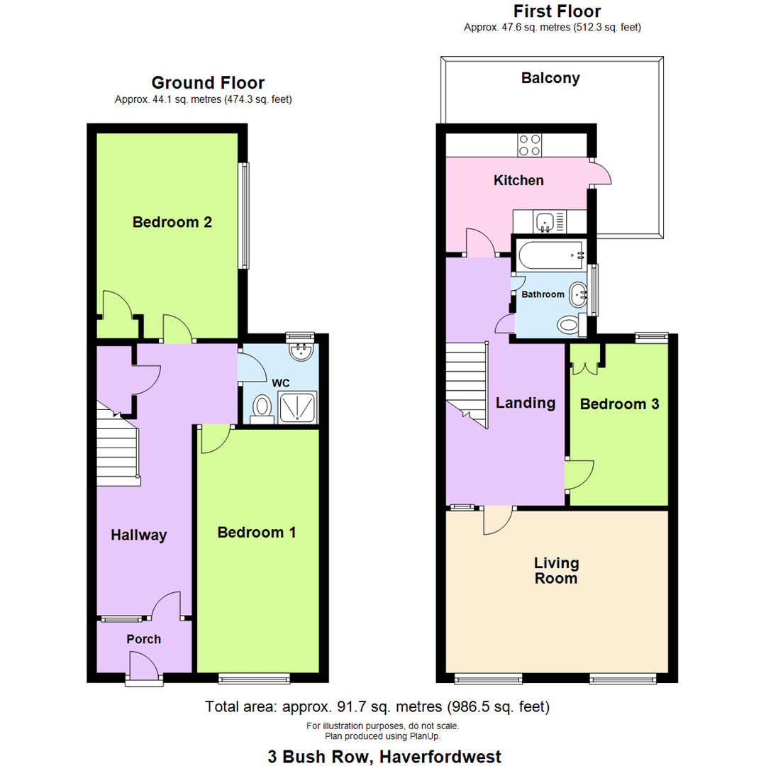 Bush Row, Haverfordwest SA61, 3 bedroom terraced house for sale ...