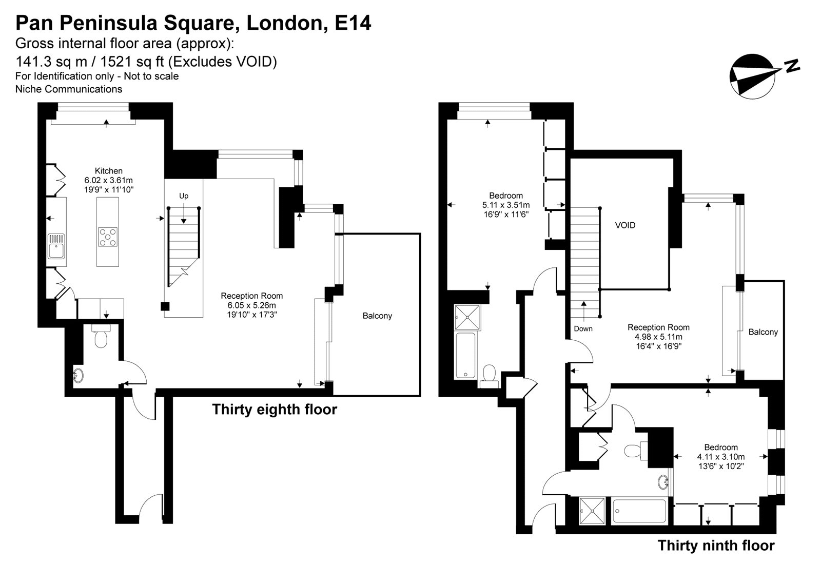 Pan Peninsula East Tower, 3 Pan Peninsula Square, Canary Wharf, London ...