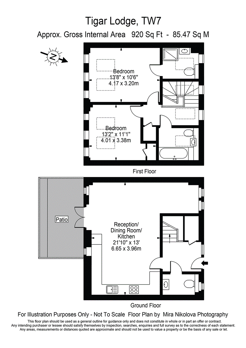 Tigar Lodge, Marbaix Gardens, Isleworth TW7, 2 bedroom terraced house ...