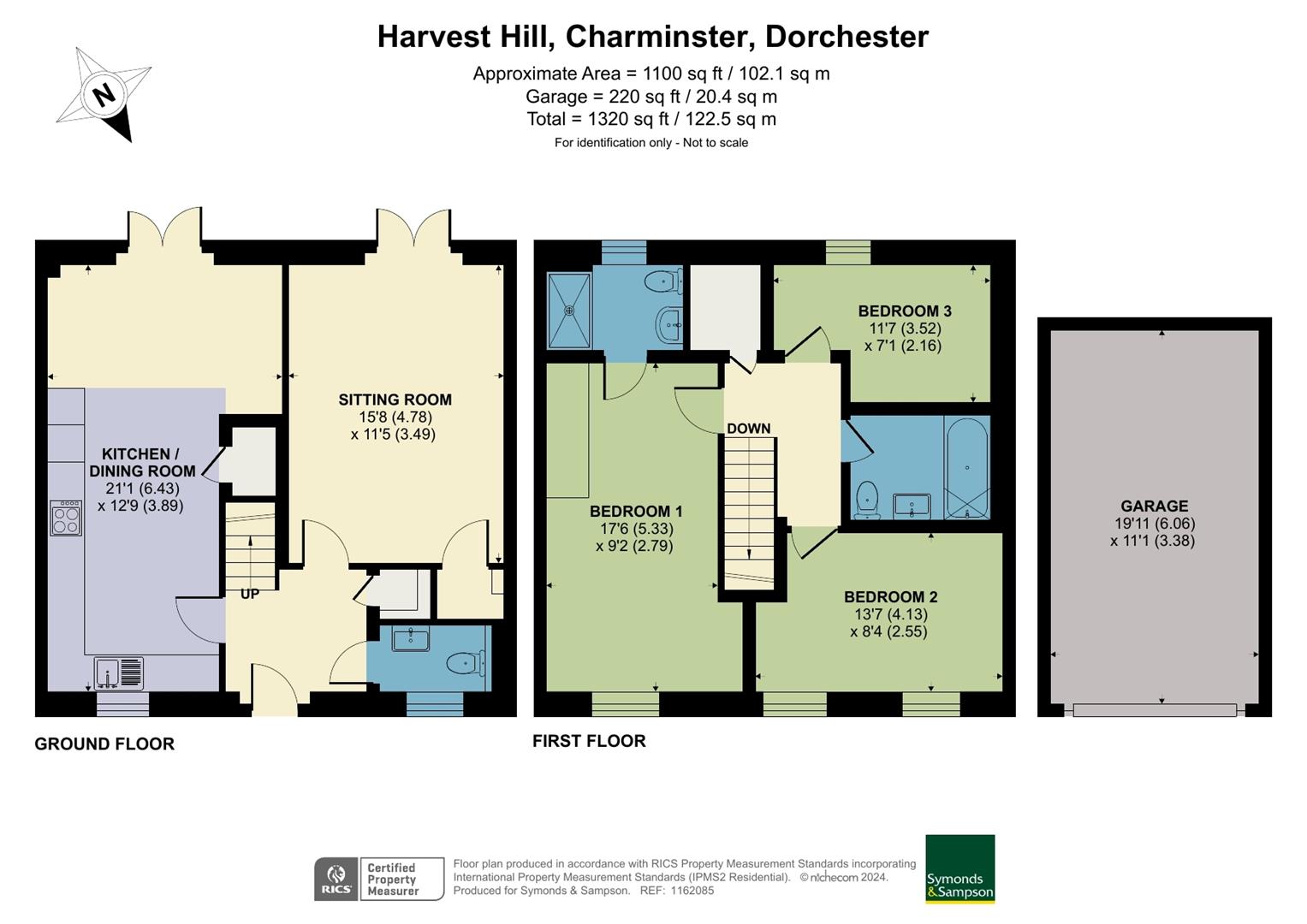 Harvest Hill, Charminster, Dorchester DT2, 3 bedroom semi-detached ...